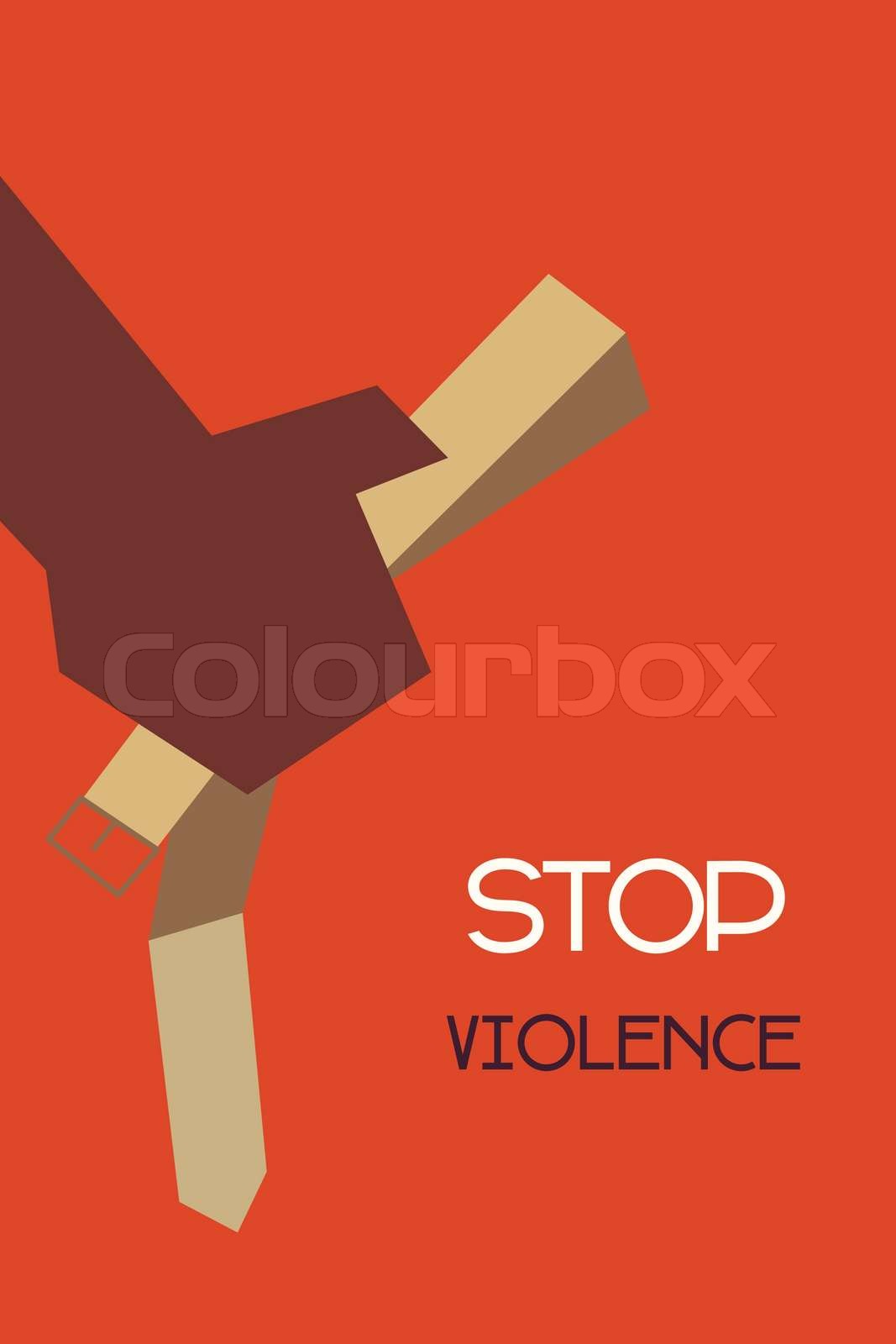 stop violence | Stock vector | Colourbox