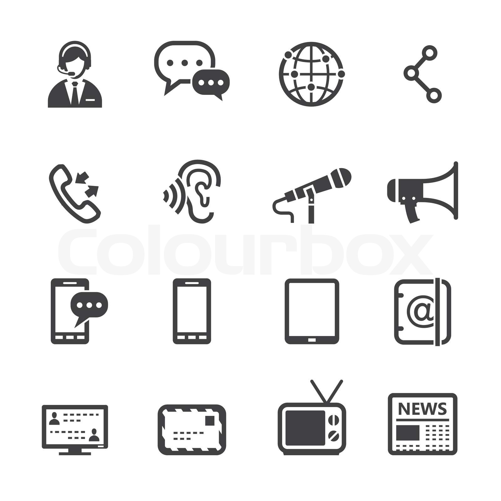 Communication Icons | Stock vector | Colourbox
