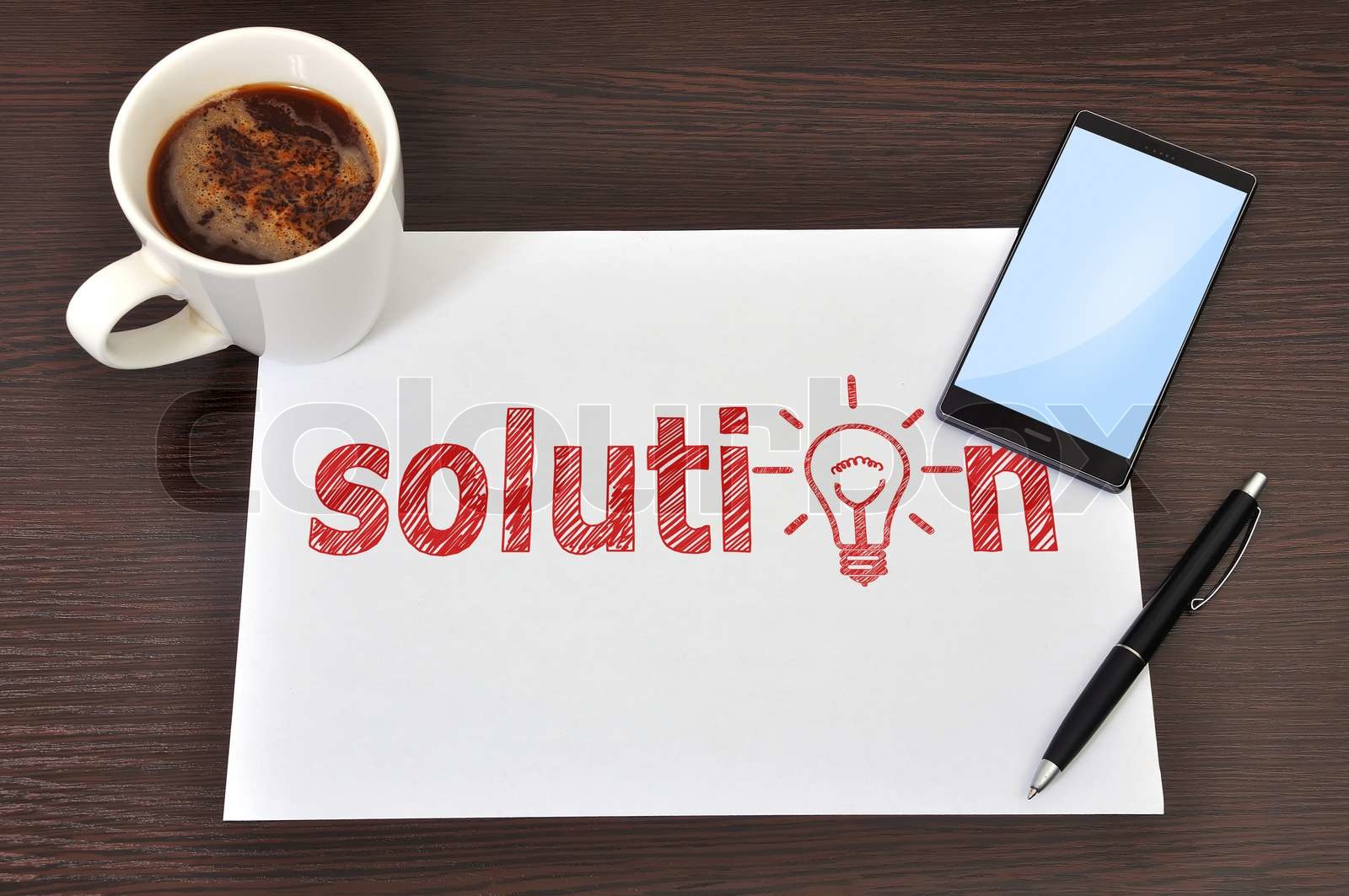 solution symbol | Stock image | Colourbox