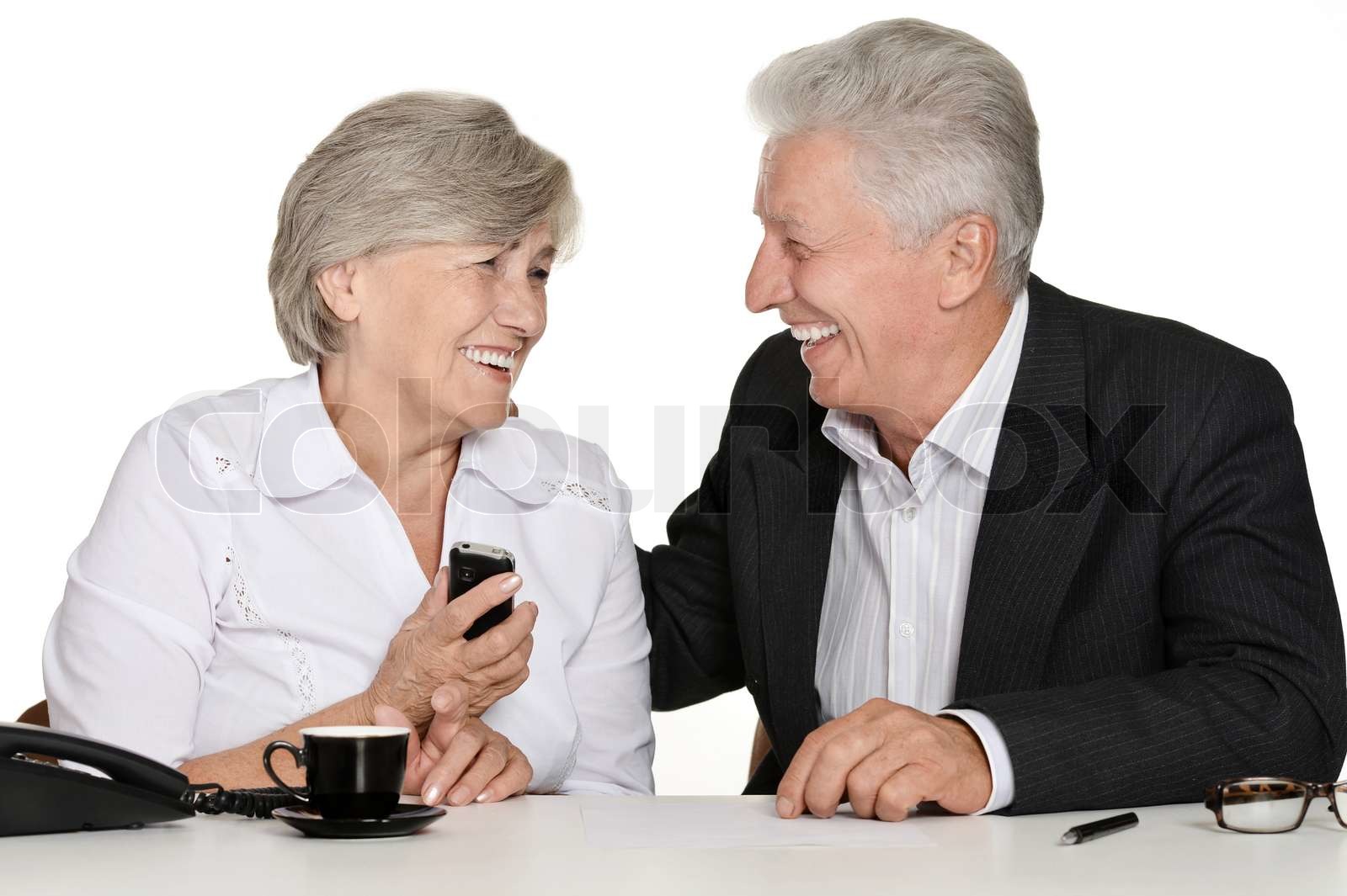 Porträt von zwei Personen | Stock Bild | Colourbox