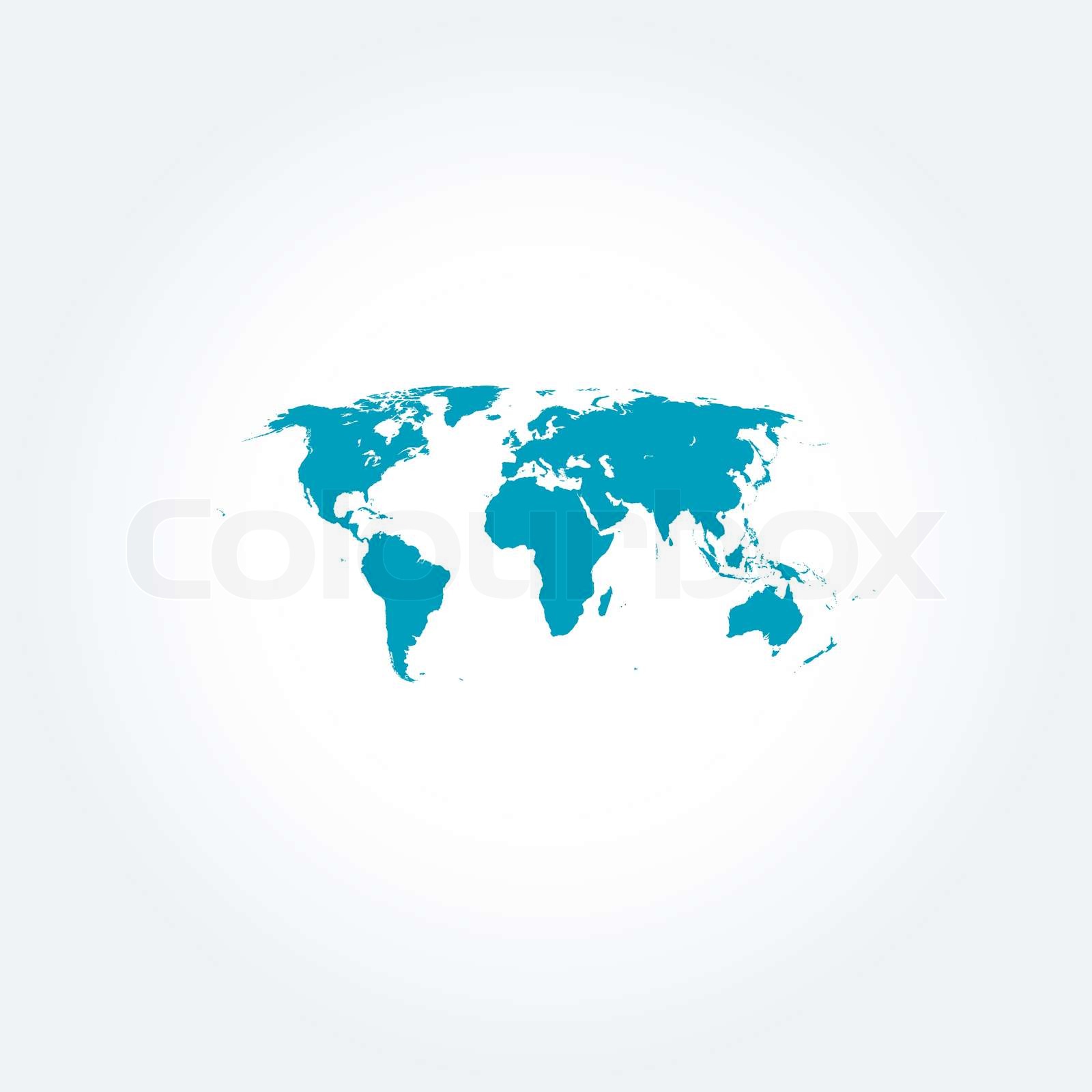 World map icon | Stock vector | Colourbox