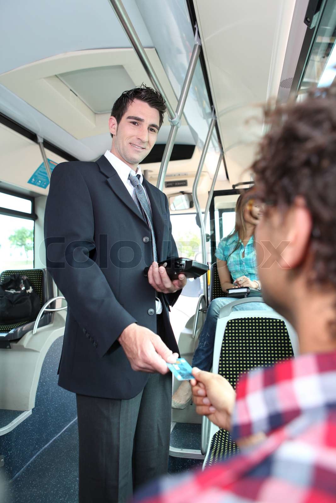 Ticket inspector | Stock image | Colourbox