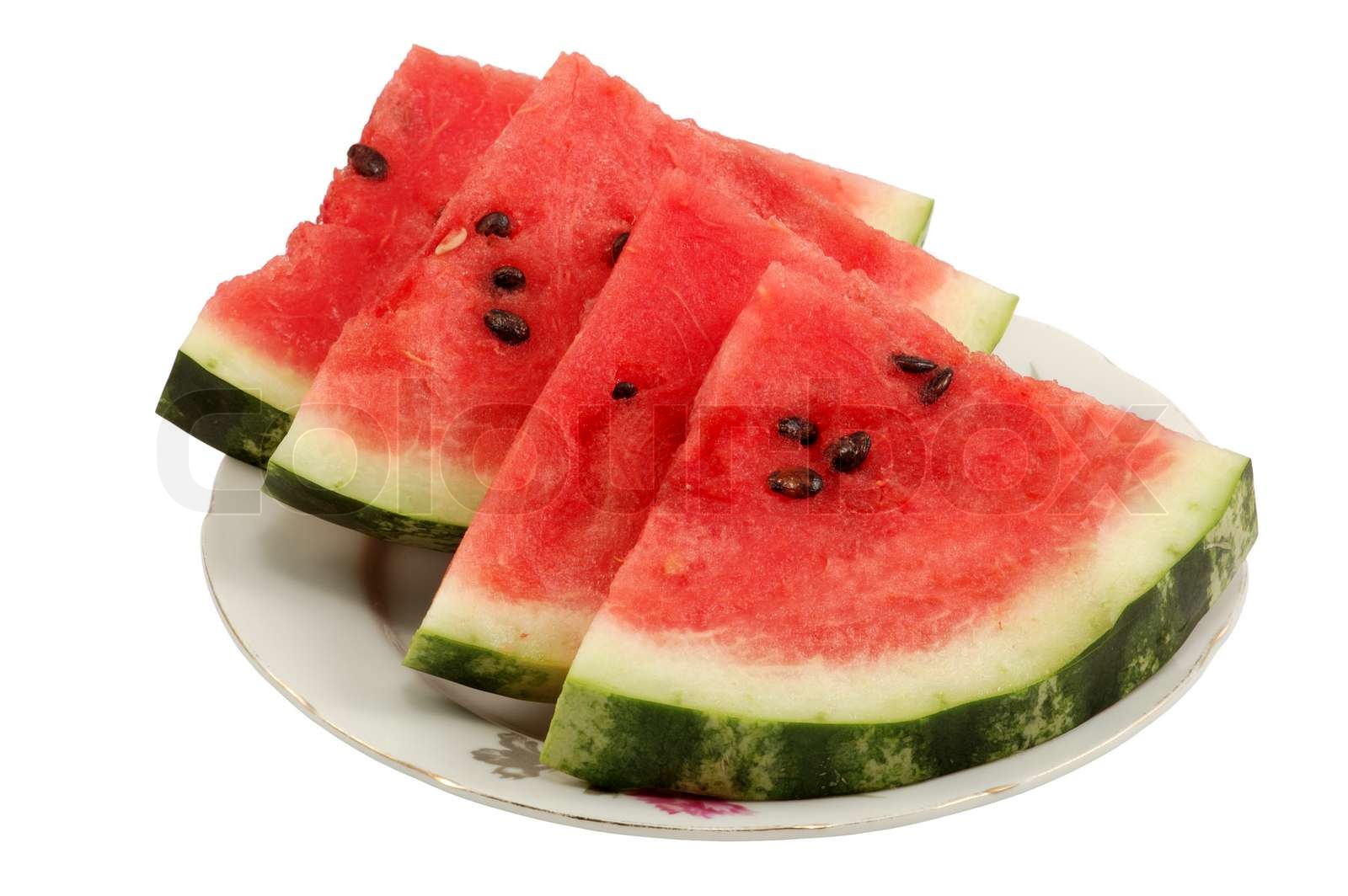 Fresh Watermelon Pieces | Stock image | Colourbox