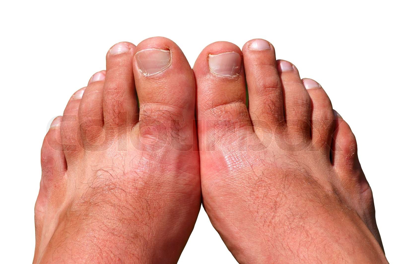 Feet isolated over white | Stock image | Colourbox