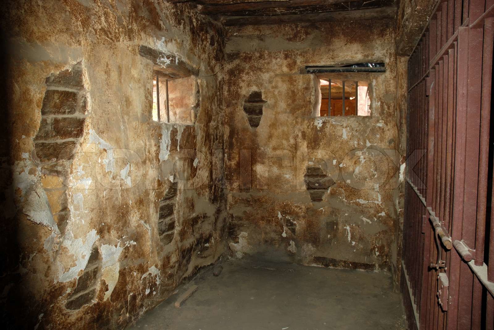 Old and dirty jail cell | Stock image | Colourbox