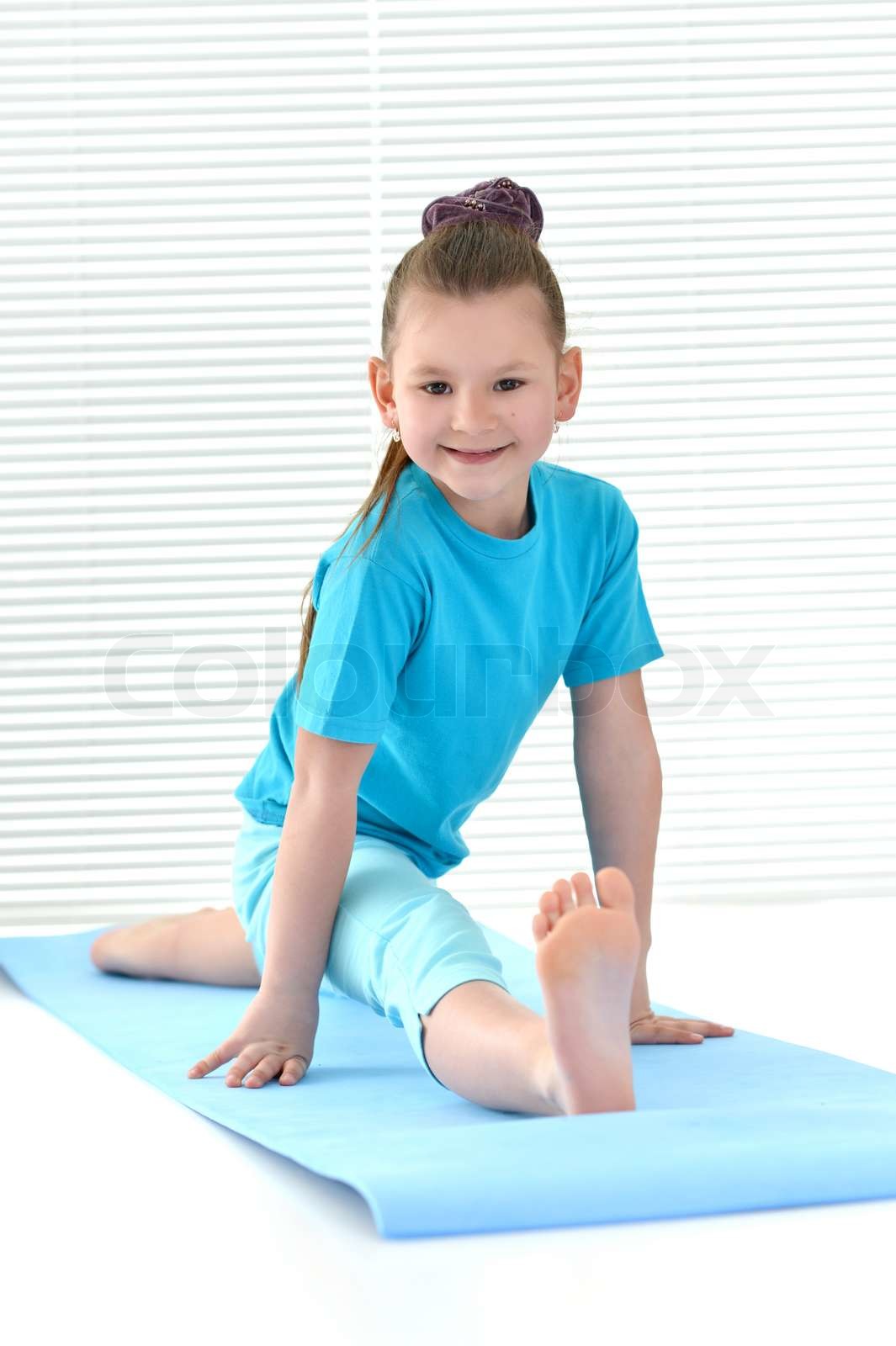 little girl training | Stock image | Colourbox