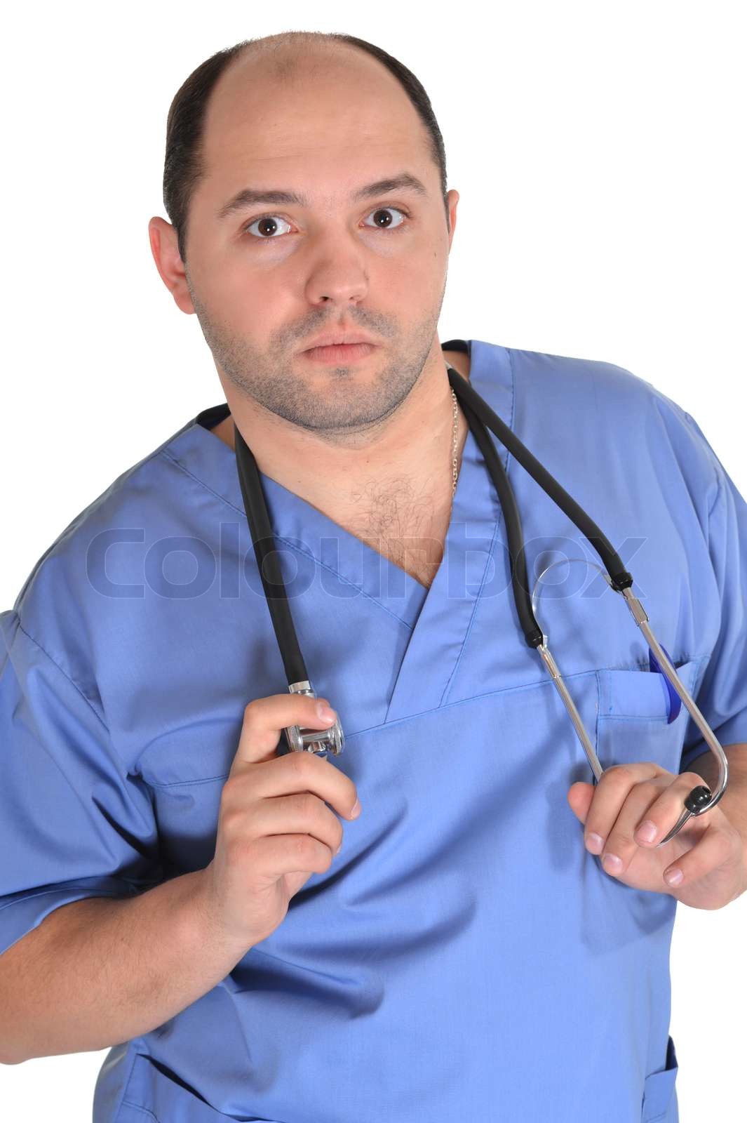 doctor in blue uniform | Stock image | Colourbox