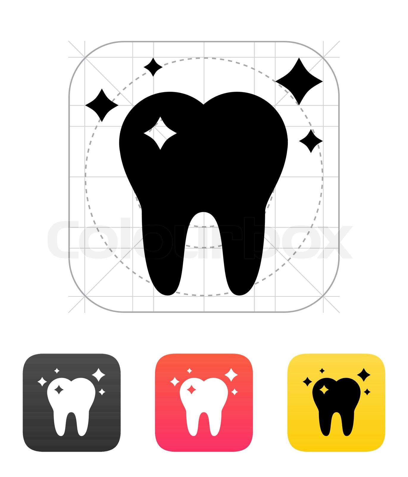 Shiny Zahn Symbol | Stock-Vektor | Colourbox