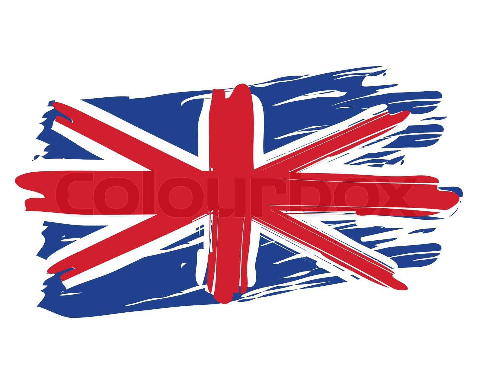 Painted British Flag | Stock vector | Colourbox