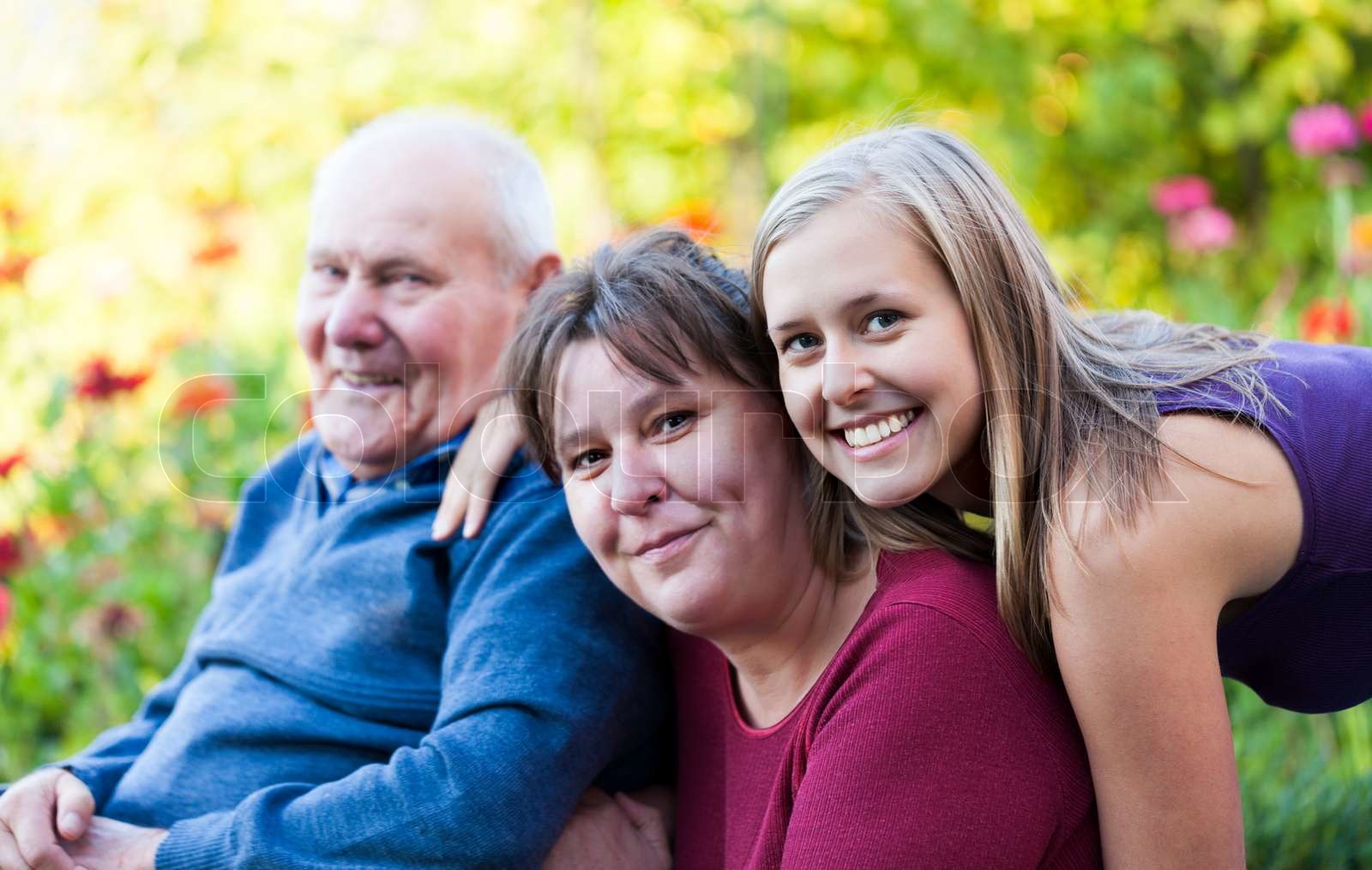 Three generations | Stock image | Colourbox