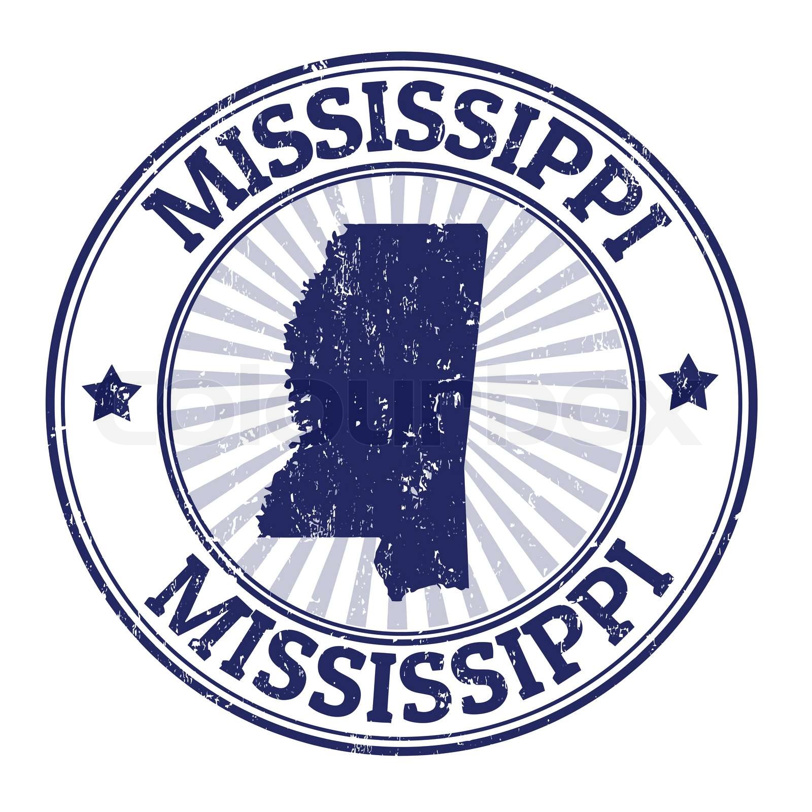 Mississippi stamp | Stock vector | Colourbox