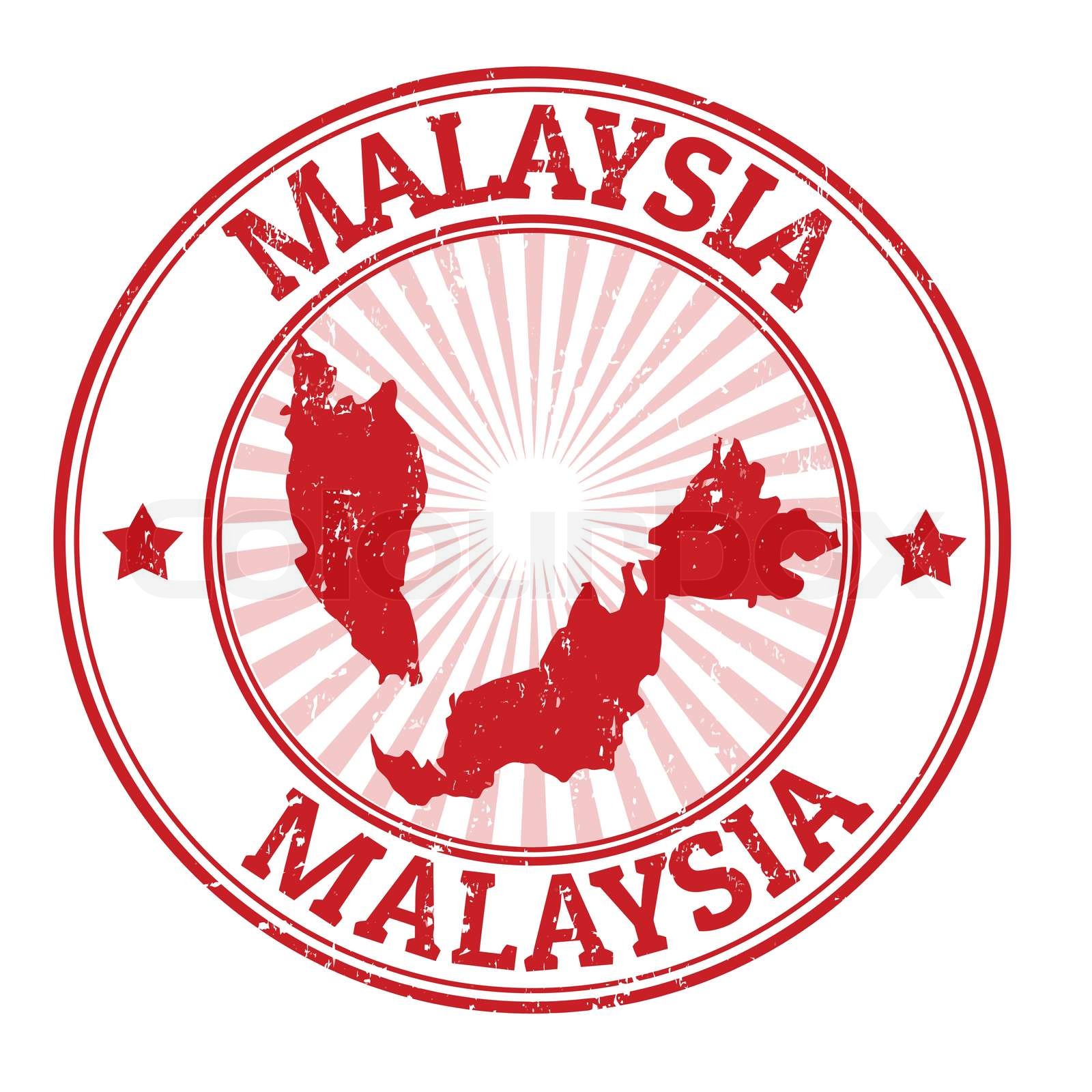 Malaysia stamp | Stock vector | Colourbox