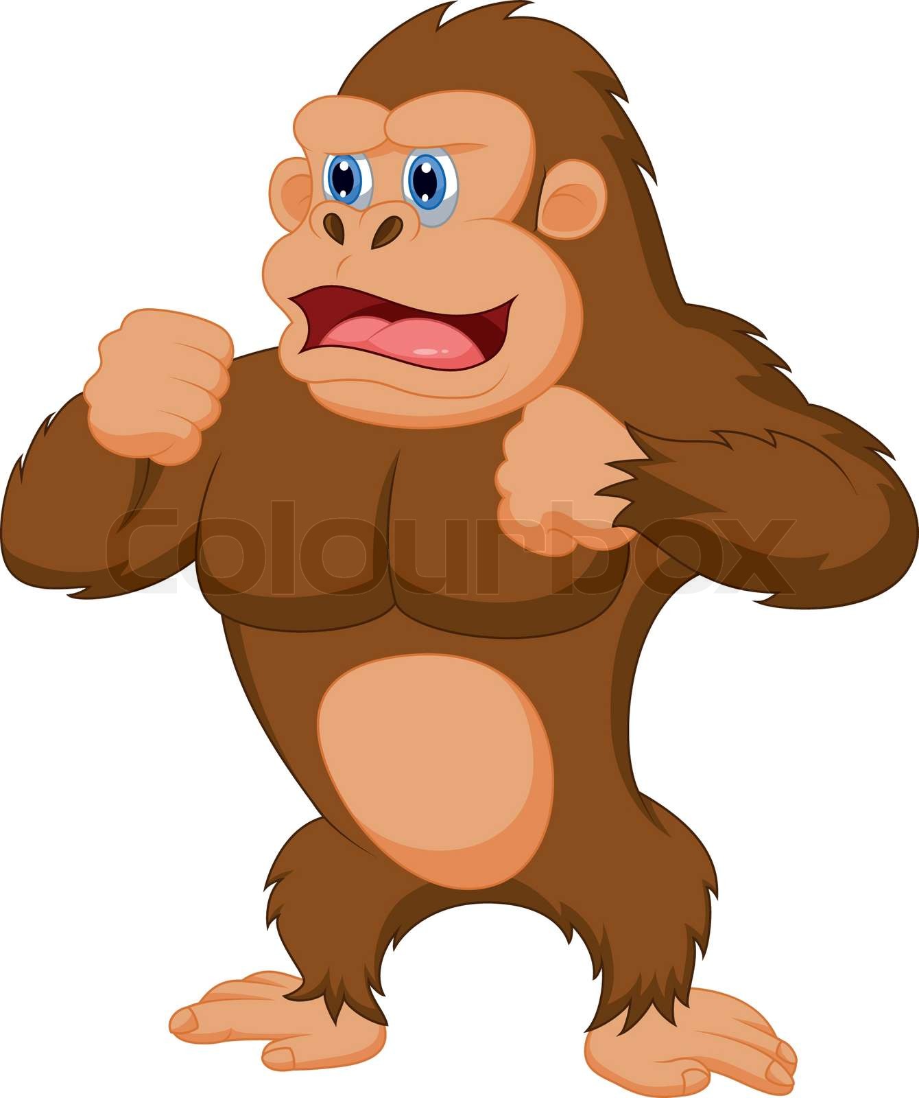 Gorilla cartoon | Stock vector | Colourbox