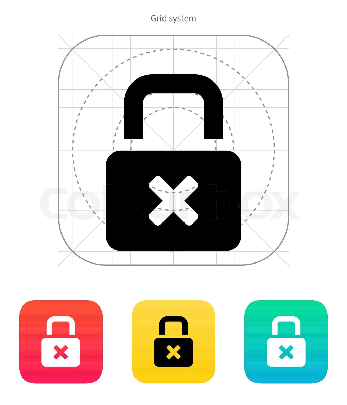Lock is close icon | Stock vector | Colourbox