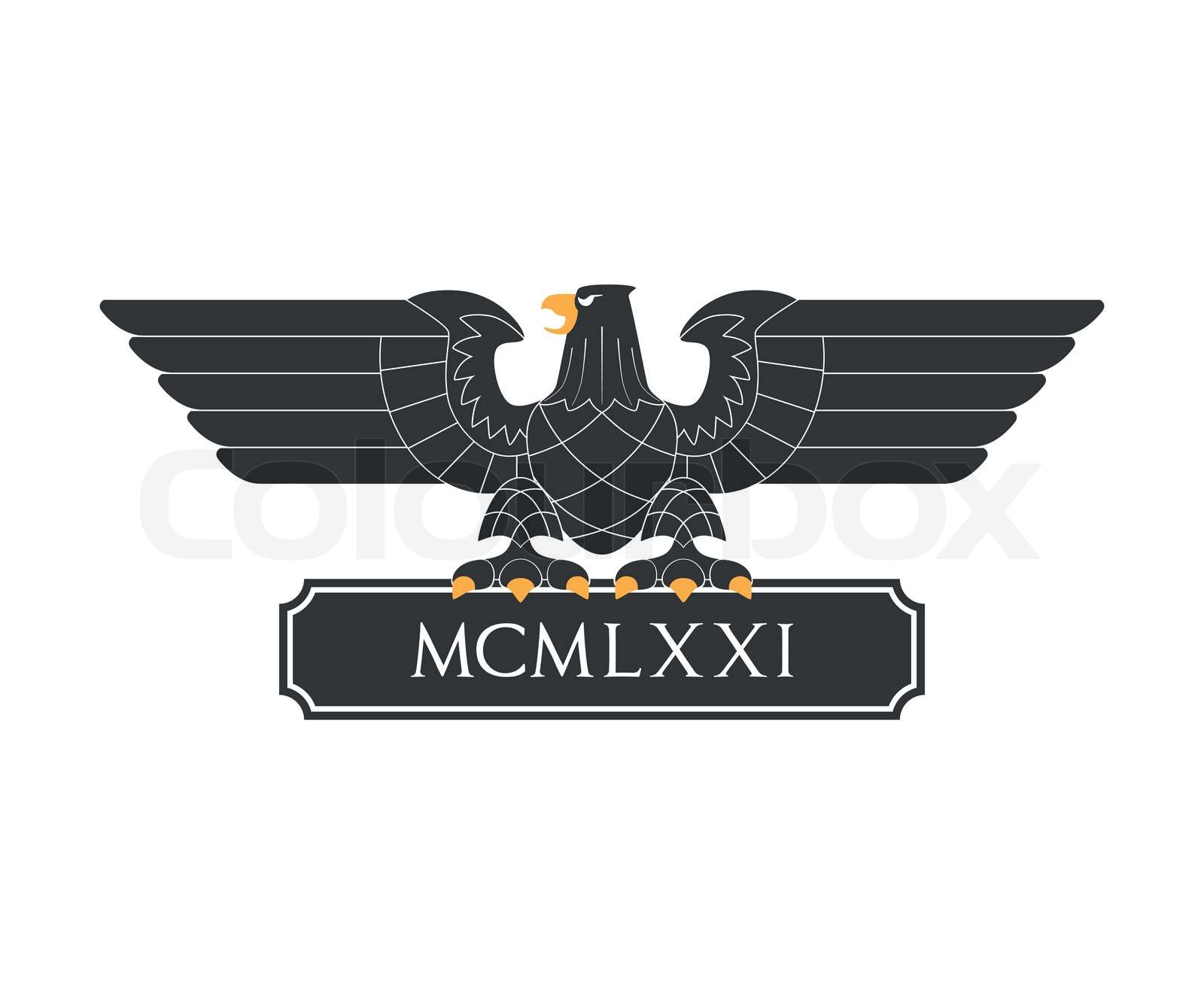 Schwarz heraldischen Adler | Stock-Vektor | Colourbox