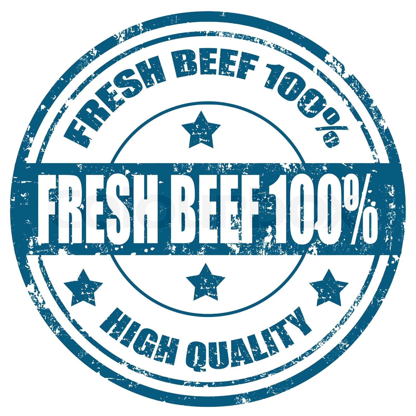 Fresh Beef-stamp | Stock vector | Colourbox