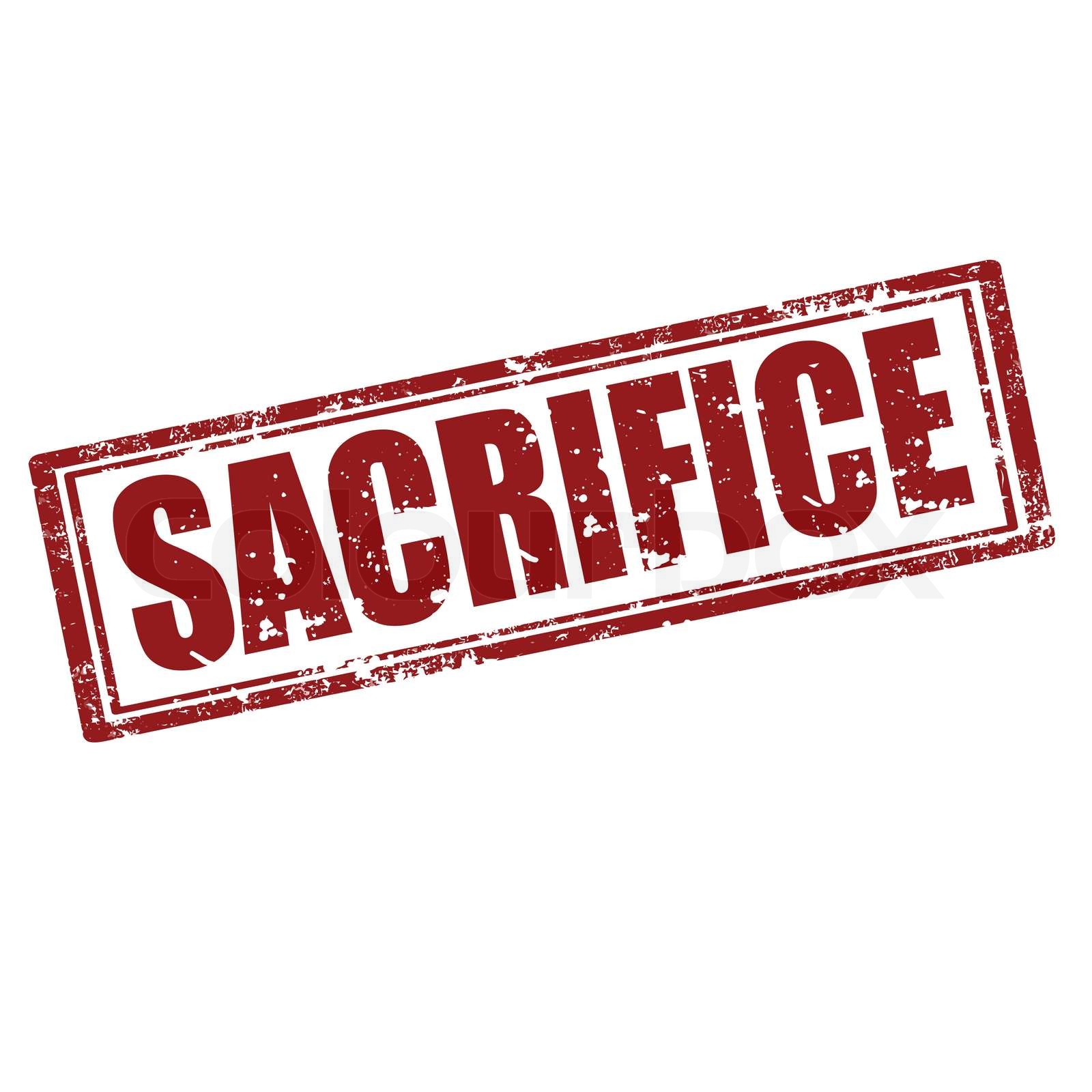 Sacrifice-stamp | Stock vector | Colourbox