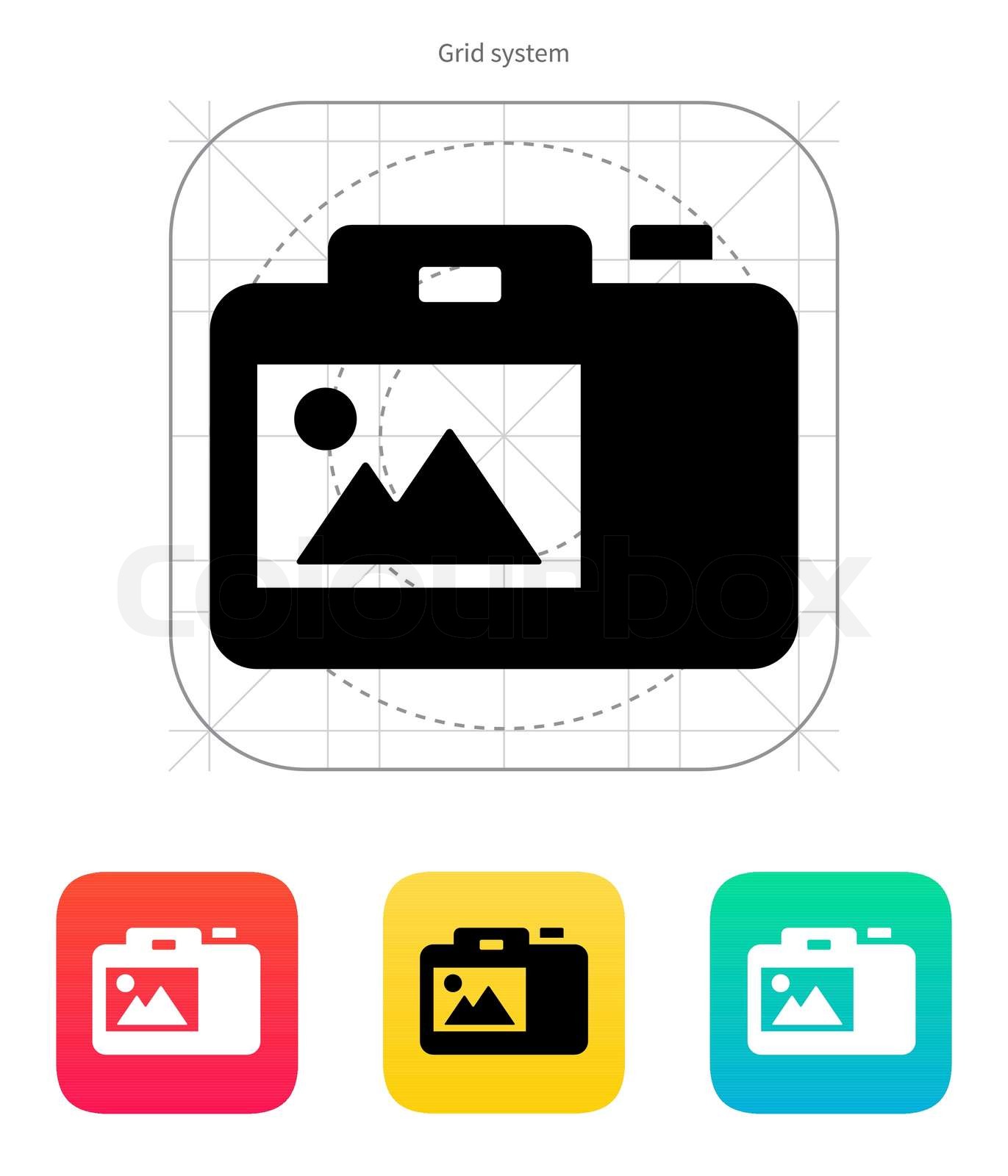 SLR camera icon | Stock vector | Colourbox