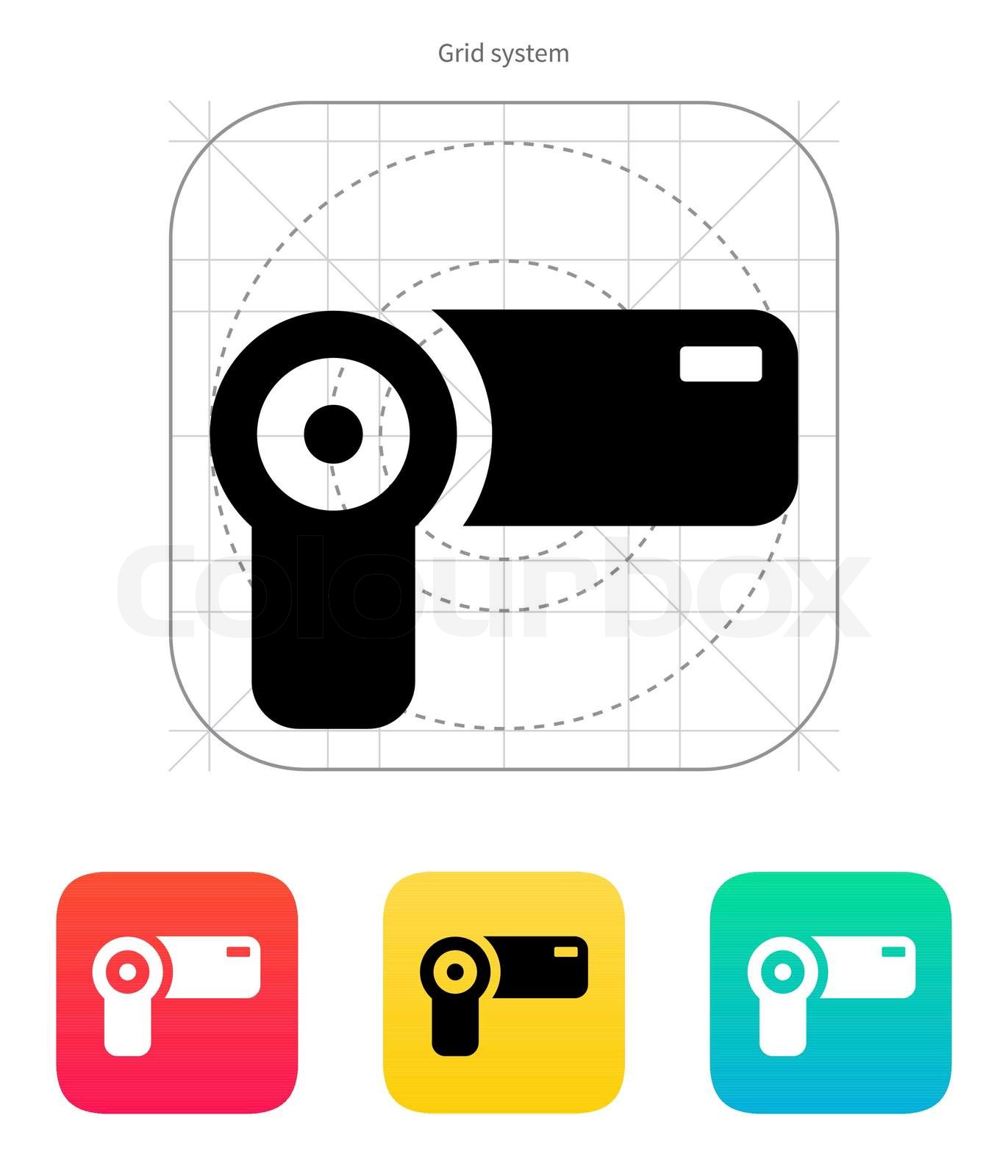 Hand-held camera icon | Stock vector | Colourbox