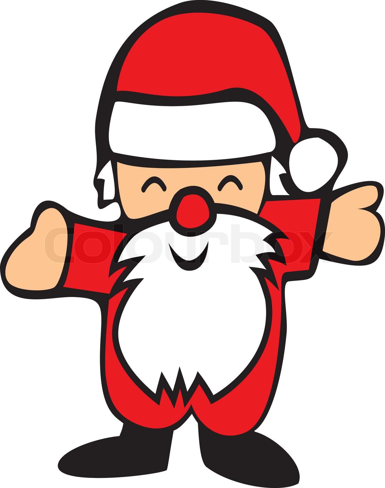 Glad smilende julemand | Stock vektor | Colourbox