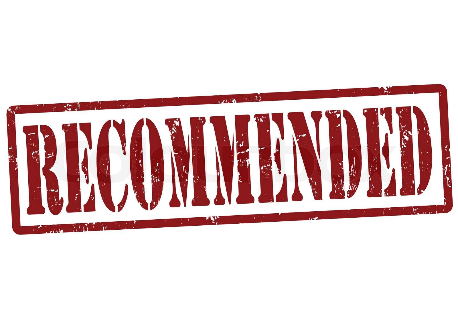 Recommended stamp | Stock vector | Colourbox