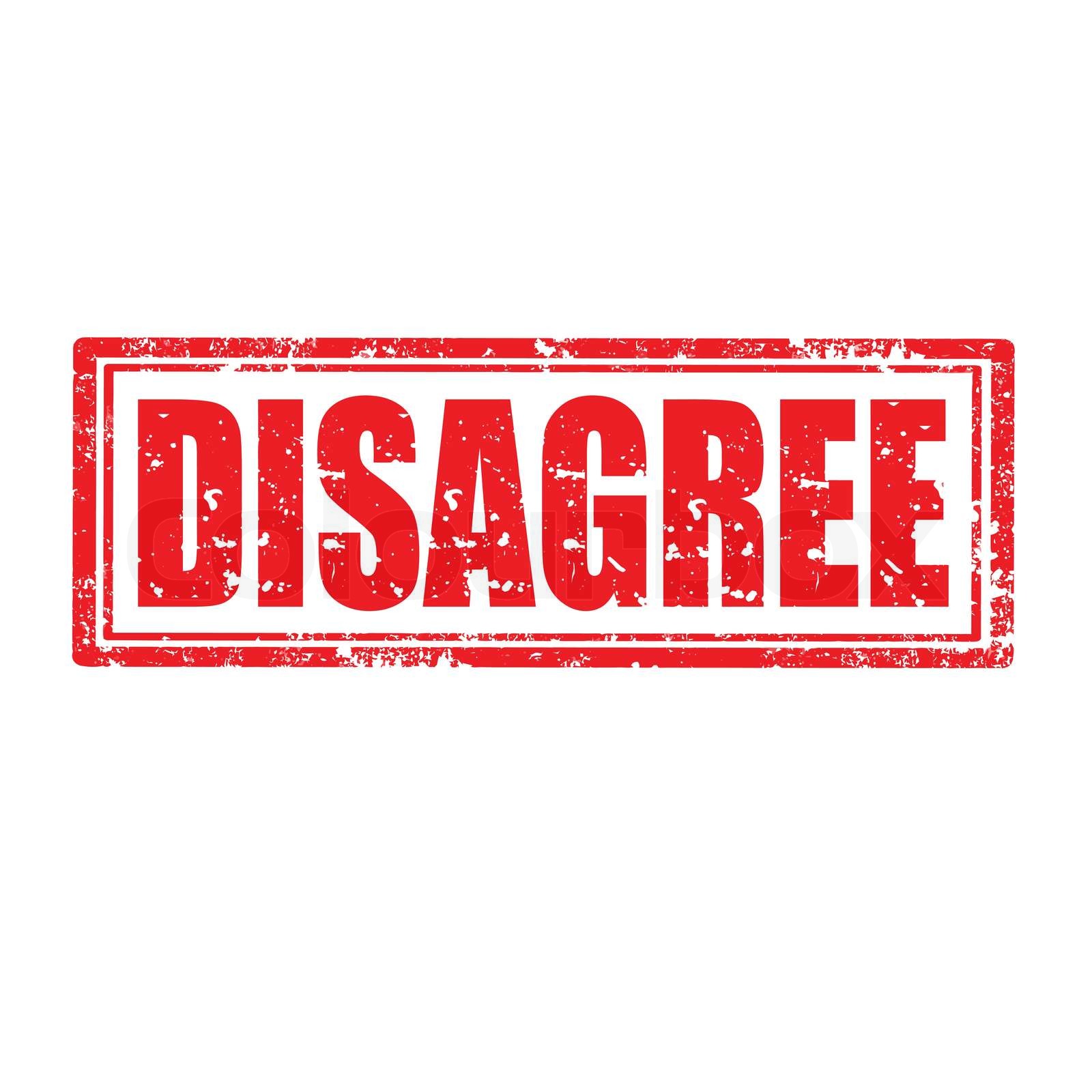 Disagree-stamp | Stock vector | Colourbox