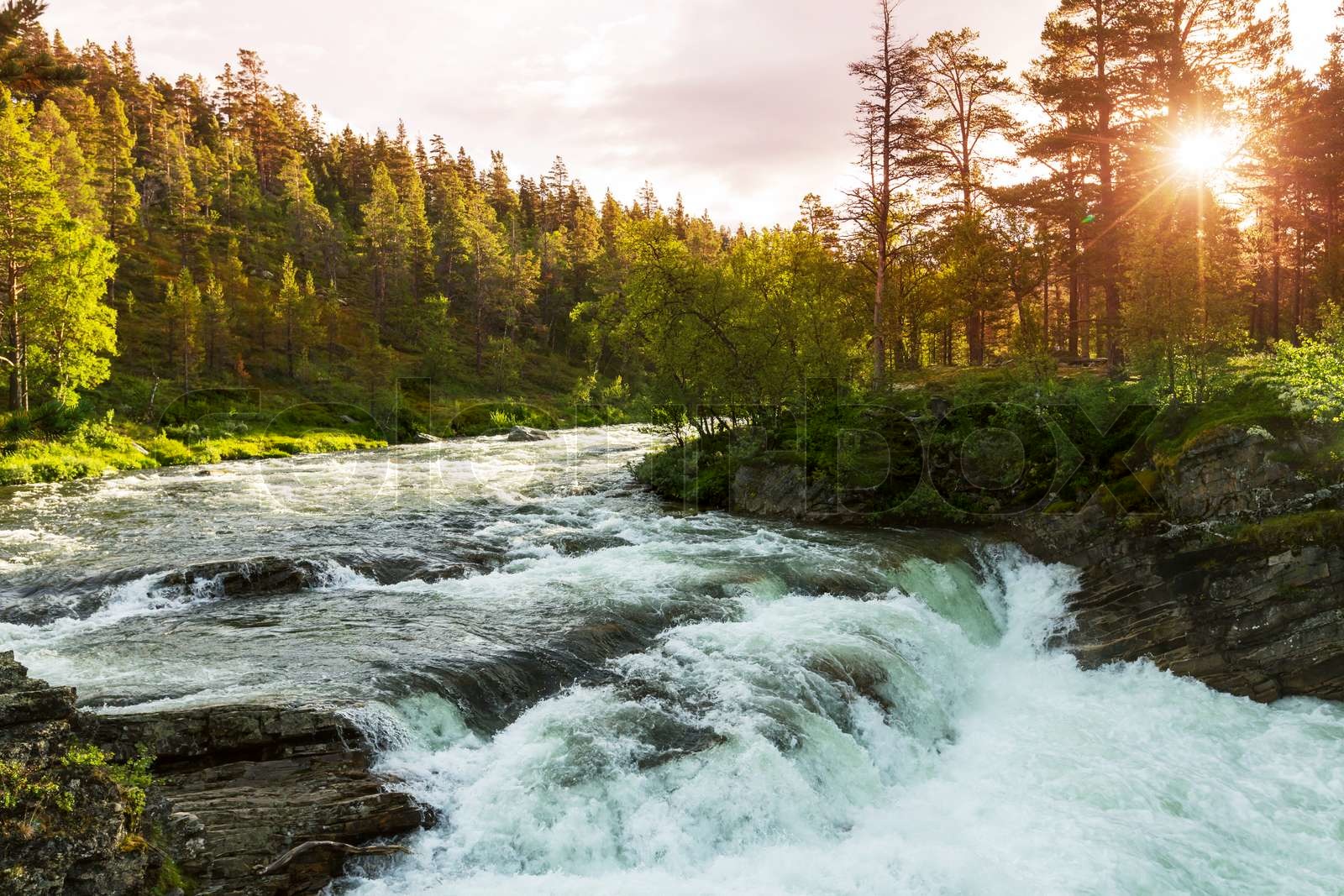 Fluss in Norwegen | Stock Bild | Colourbox