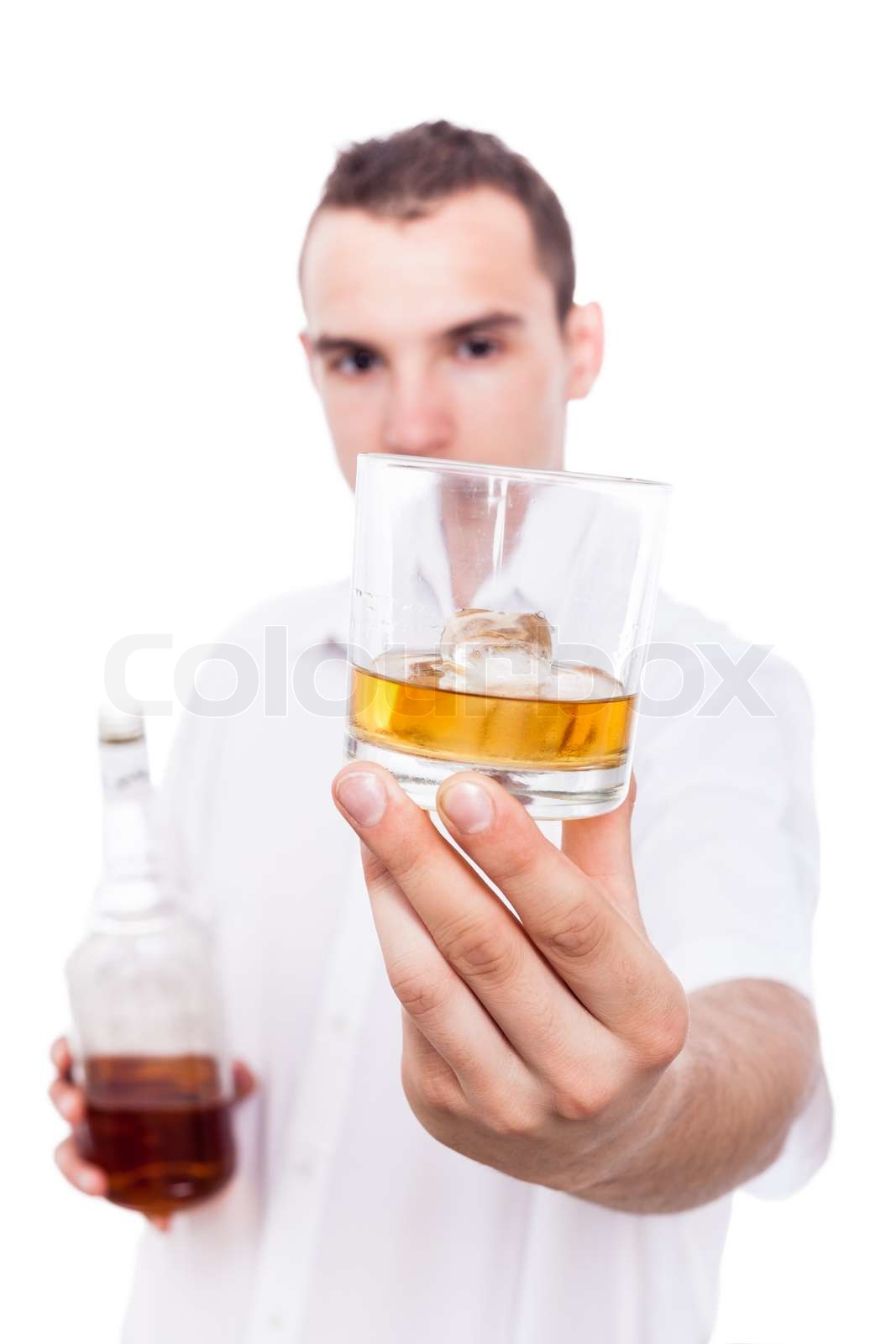 Mand og alkohol | Stock foto | Colourbox