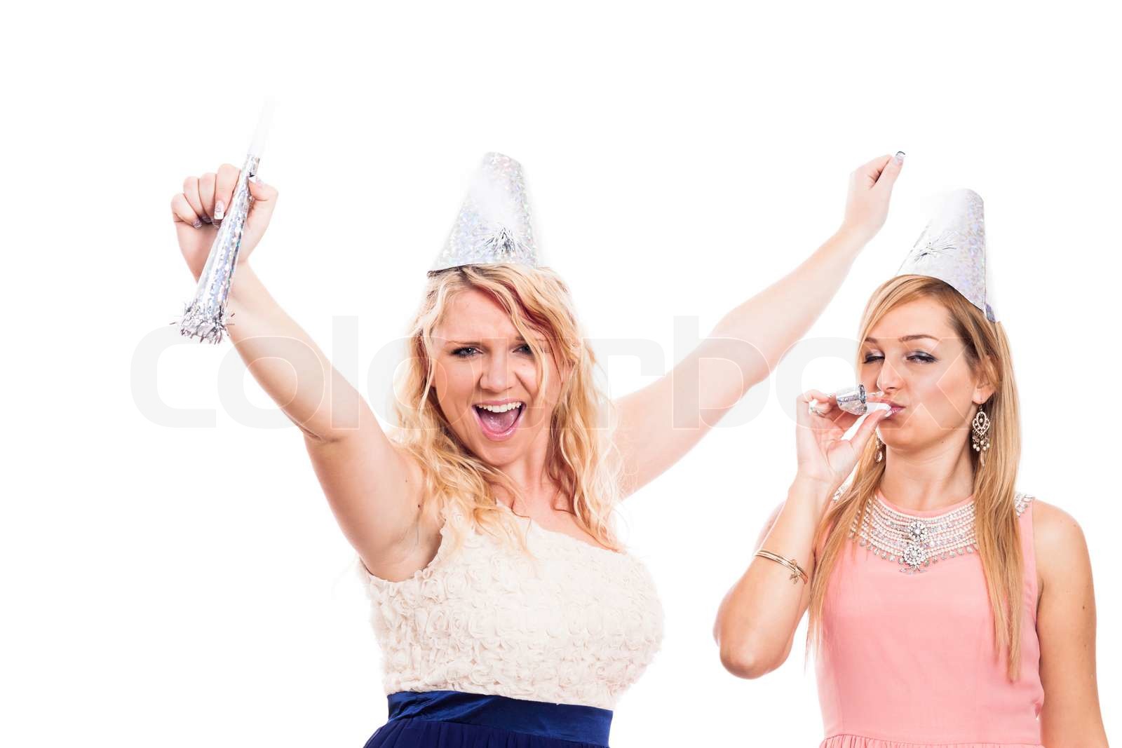 Ecstatic women celebrating | Stock image | Colourbox