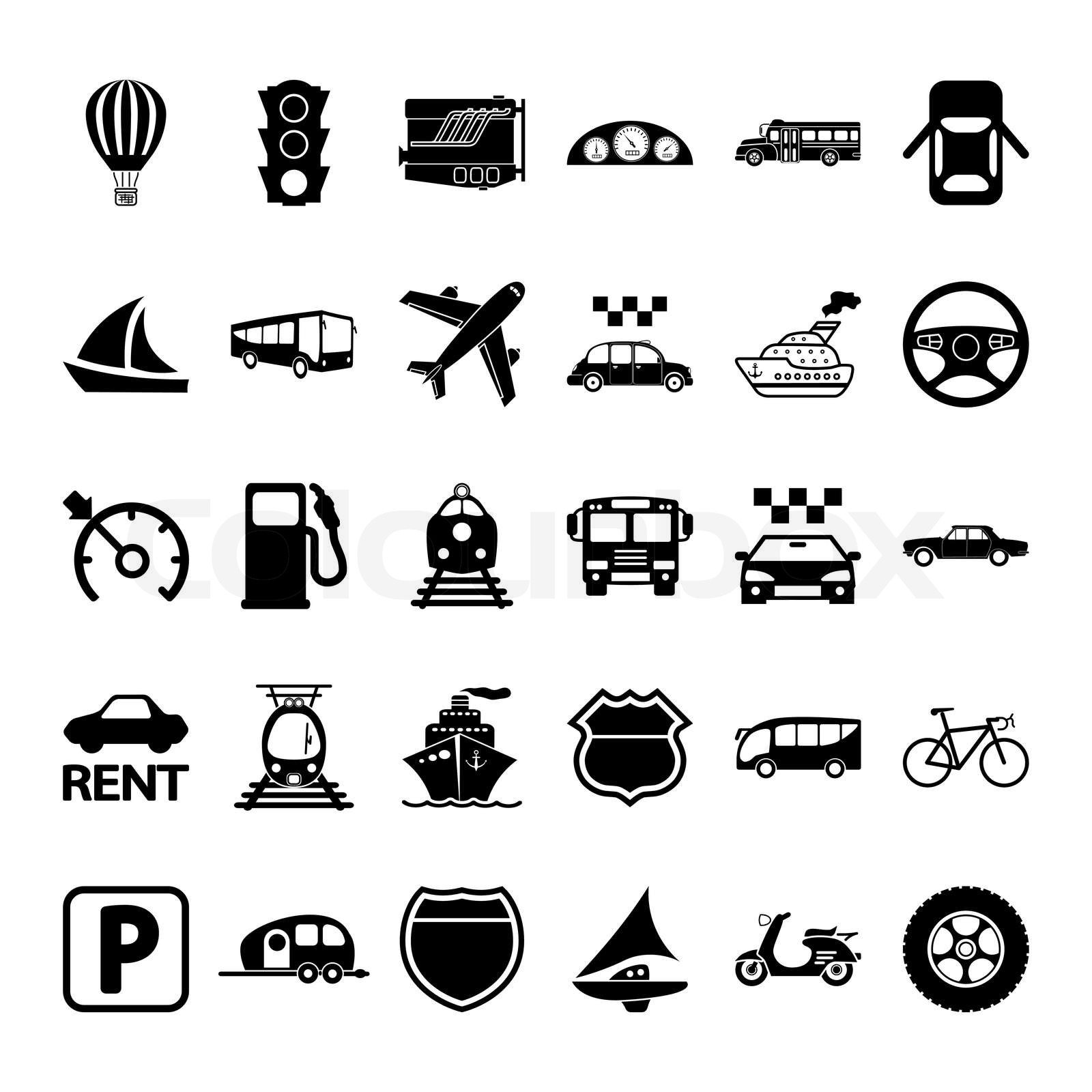 Transport Icon Set | Stock-Vektor | Colourbox