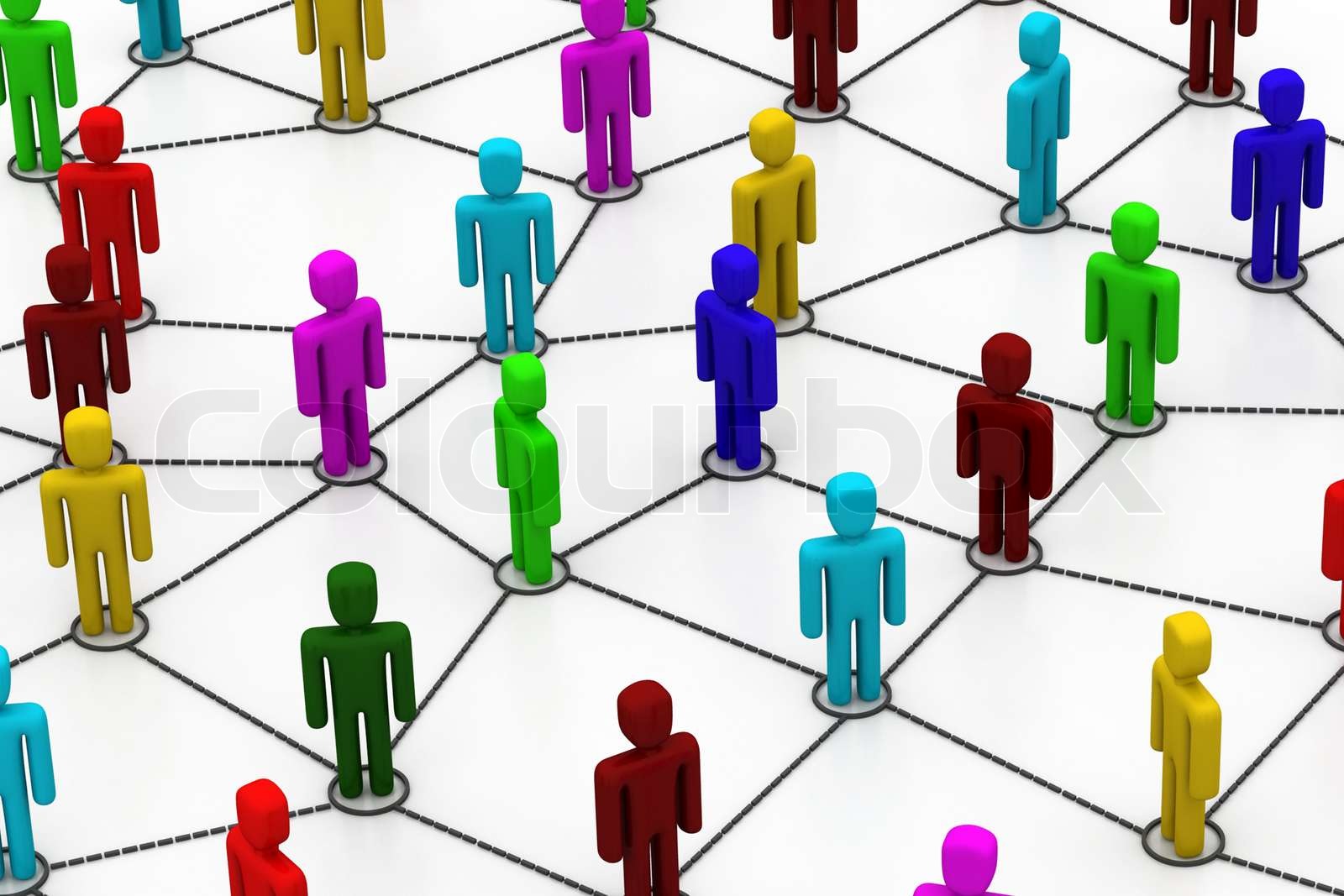 Business-Netzwerk | Stock Bild | Colourbox