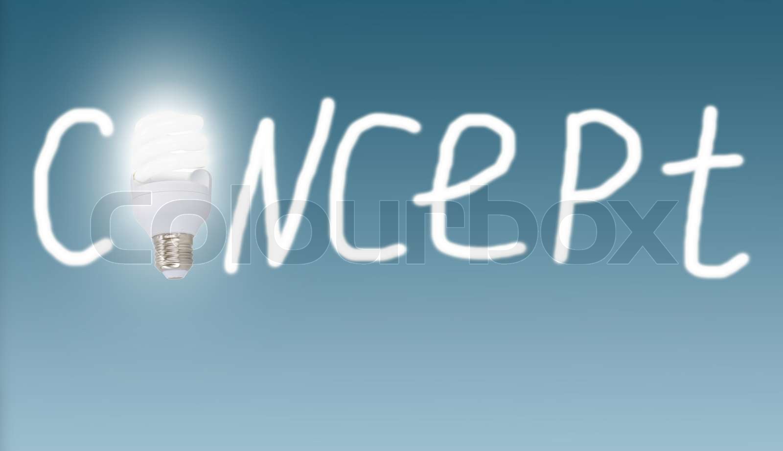 Konzept mit Glühbirne | Stock Bild | Colourbox