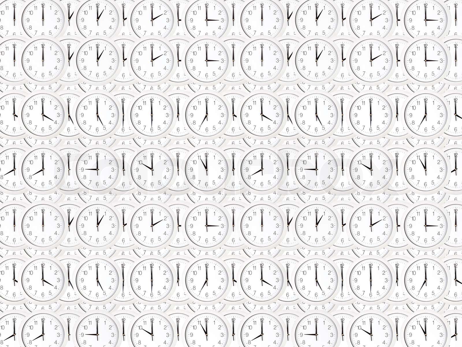 Set of clock faces | Stock image | Colourbox