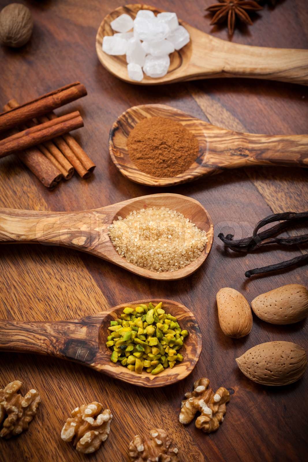 Aromatic food ingredients for baking | Stock image | Colourbox