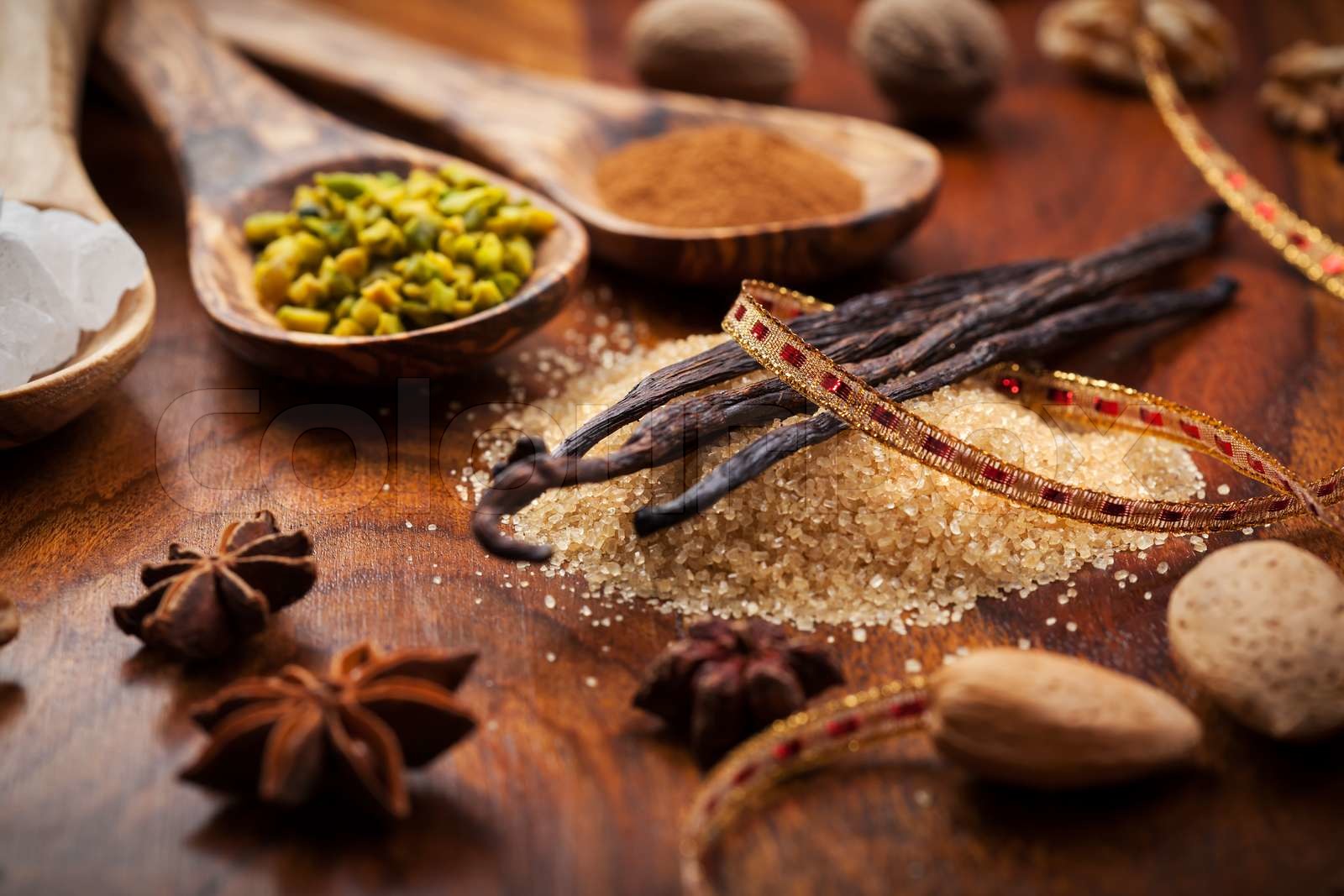 Aromatic food ingredients for baking | Stock image | Colourbox