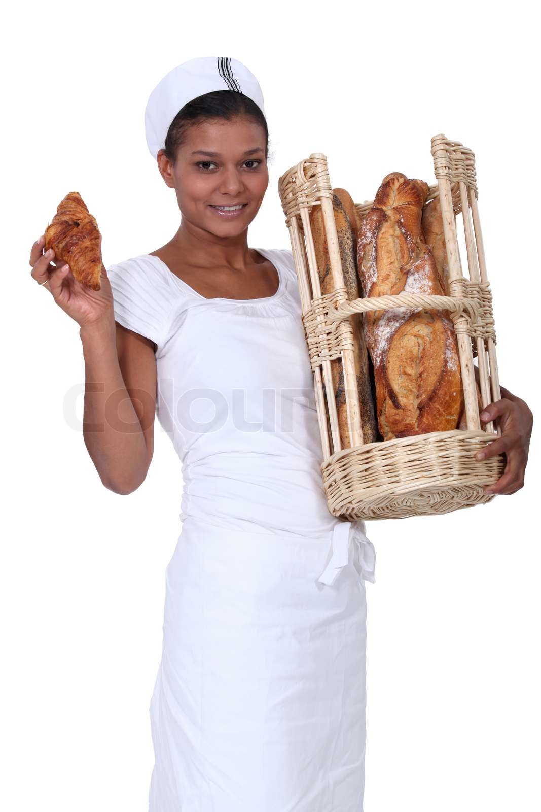 Female bakery worker | Stock image | Colourbox