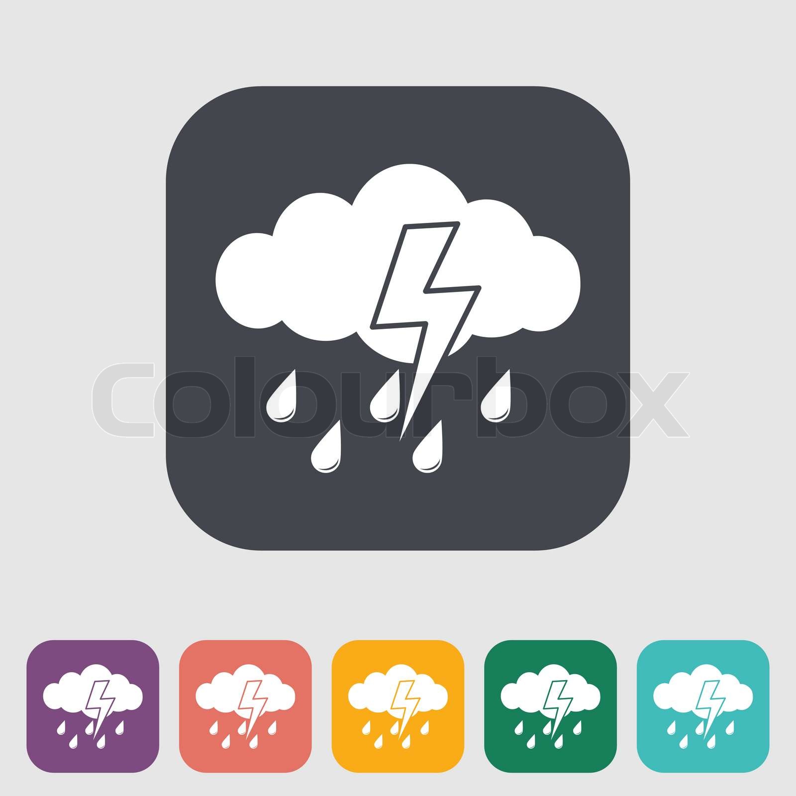 Sturm-Symbol | Stock-Vektor | Colourbox