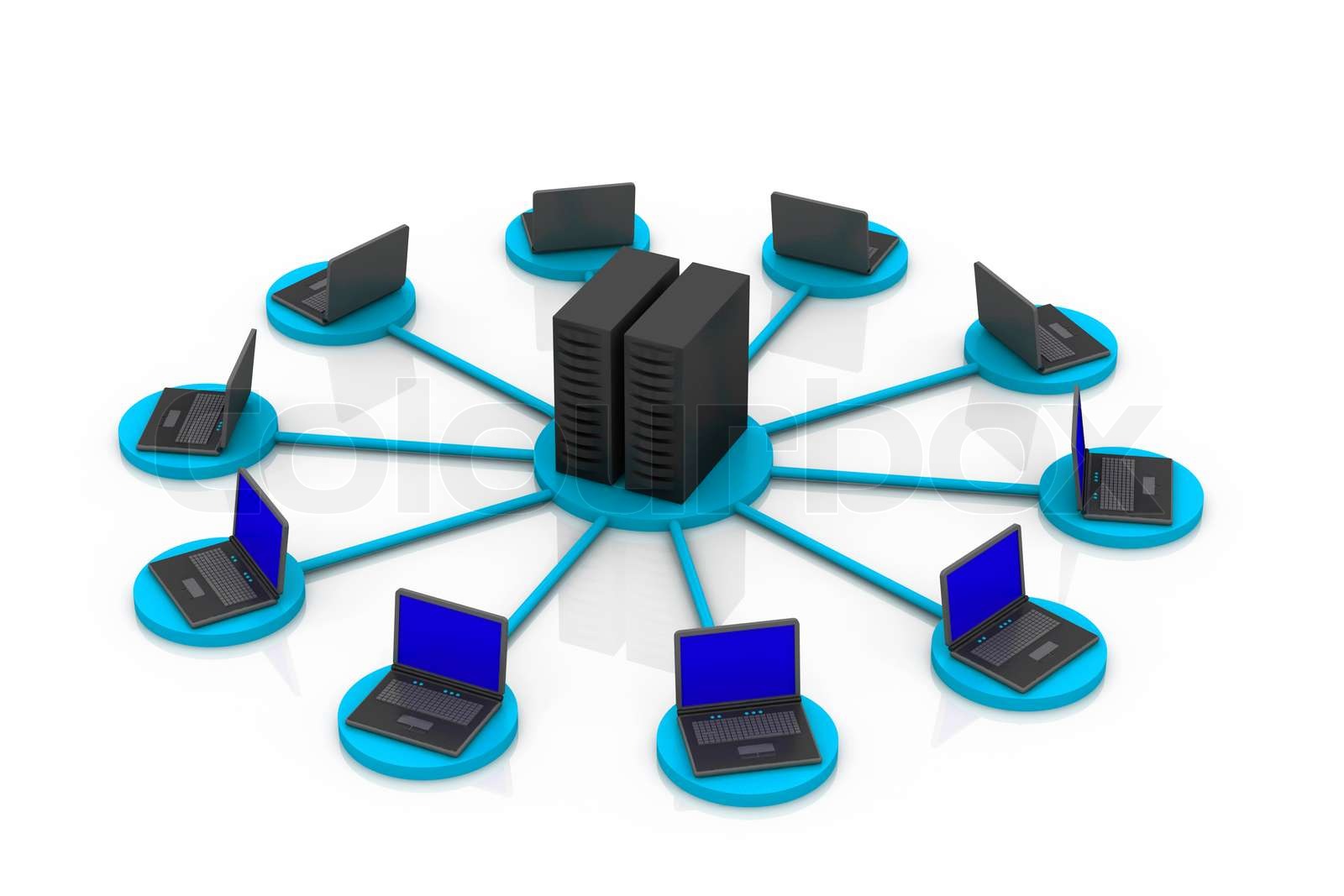 Computer network | Stock image | Colourbox