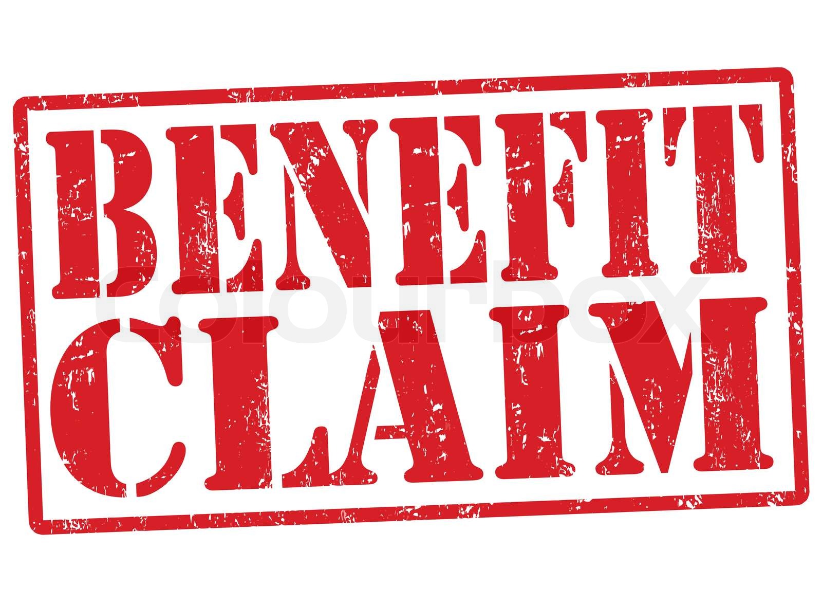 Benefit claim stamp | Stock vector | Colourbox