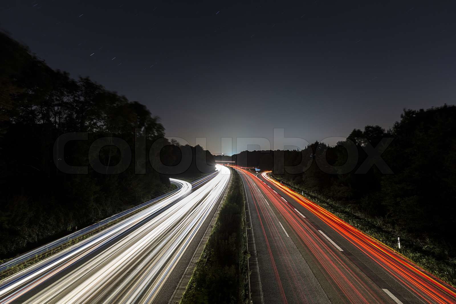 car, trail, lights | Stock image | Colourbox