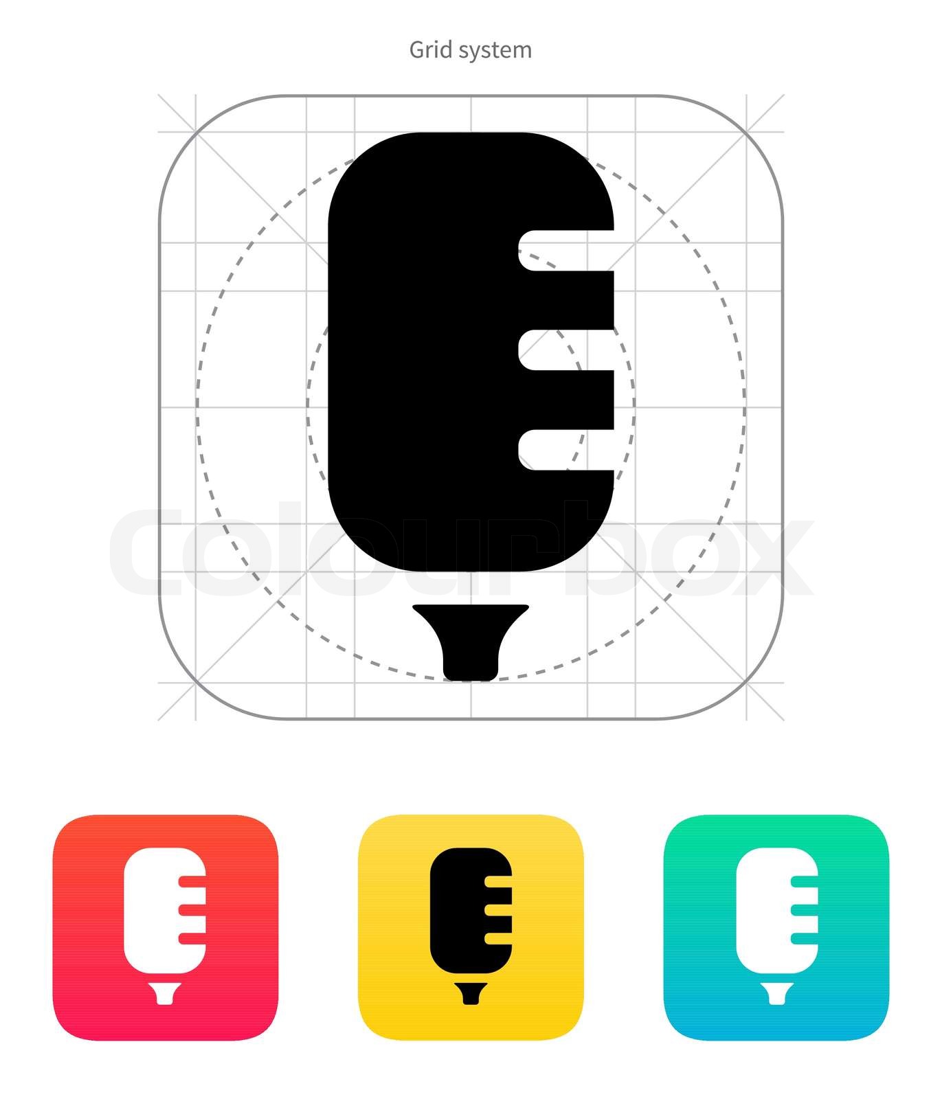 Studio microphone icon | Stock vector | Colourbox