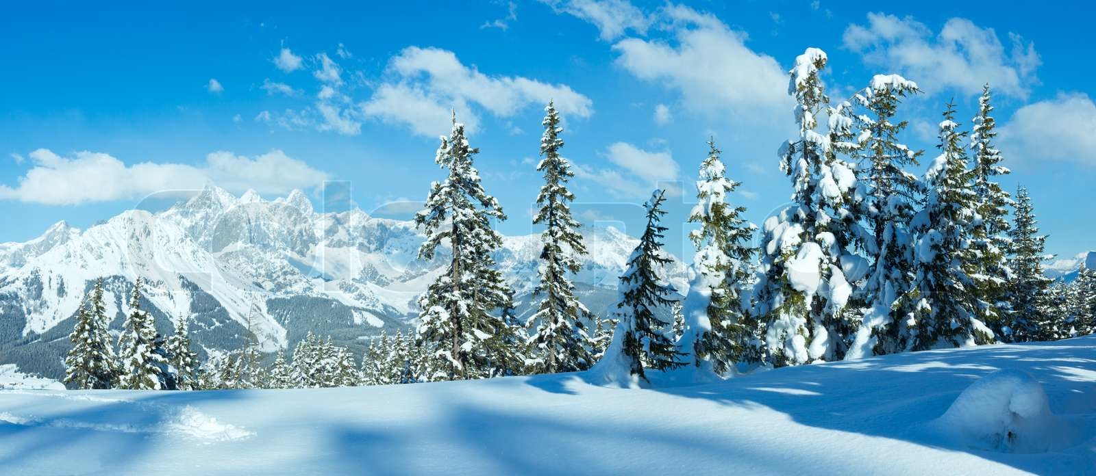 Winter- Bergpanorama | Stock Bild | Colourbox