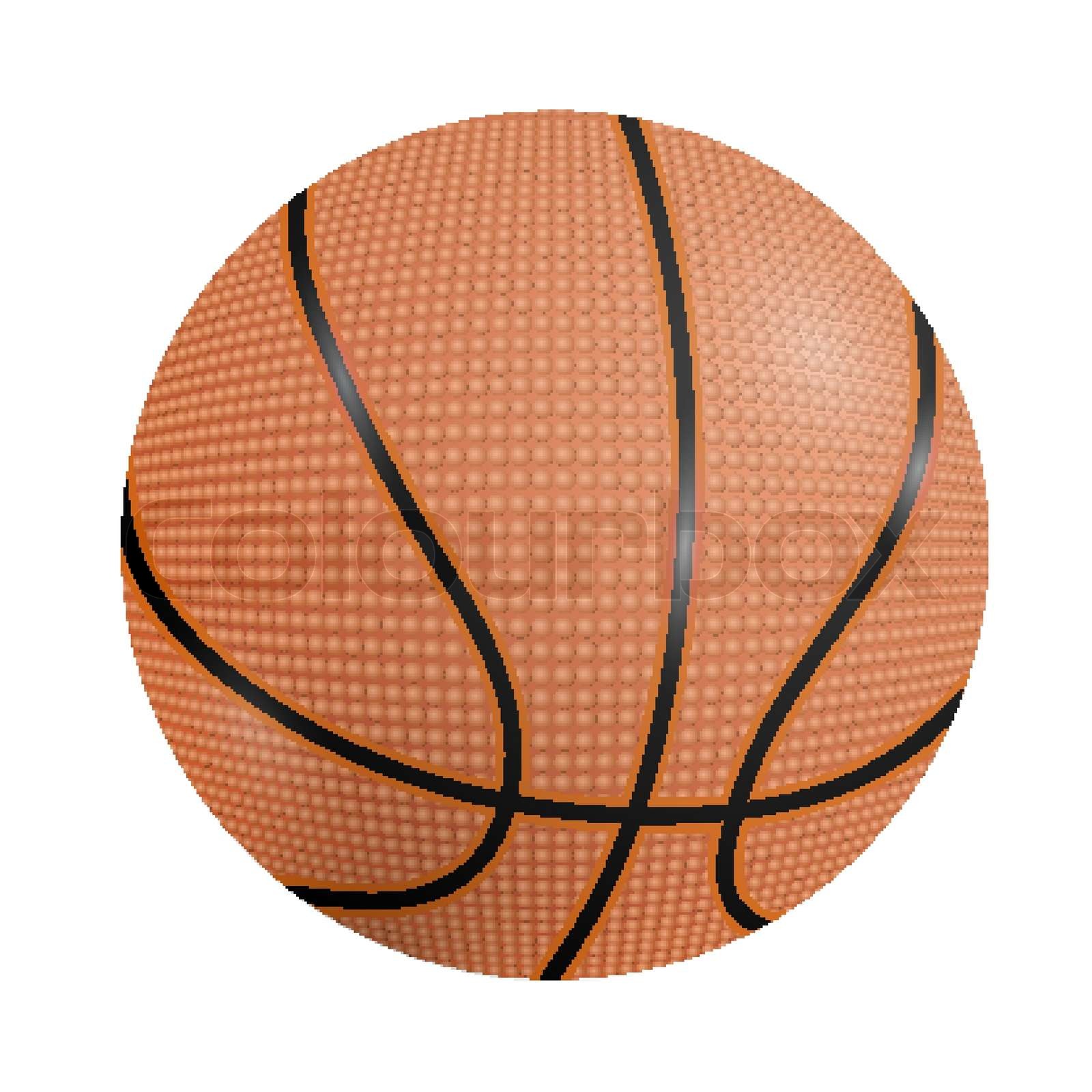 Basketball bold på en hvid baggrund | Stock vektor | Colourbox