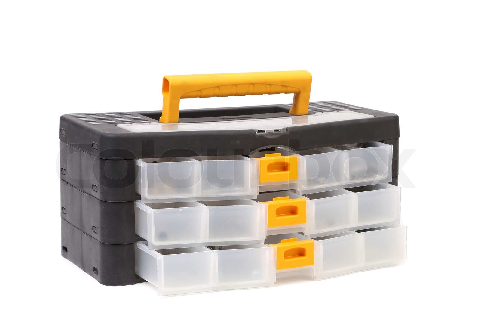Black plastic tool box | Stock image | Colourbox