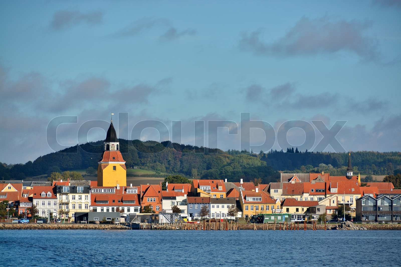Faaborg, Fåborg og havnen | Stock foto | Colourbox