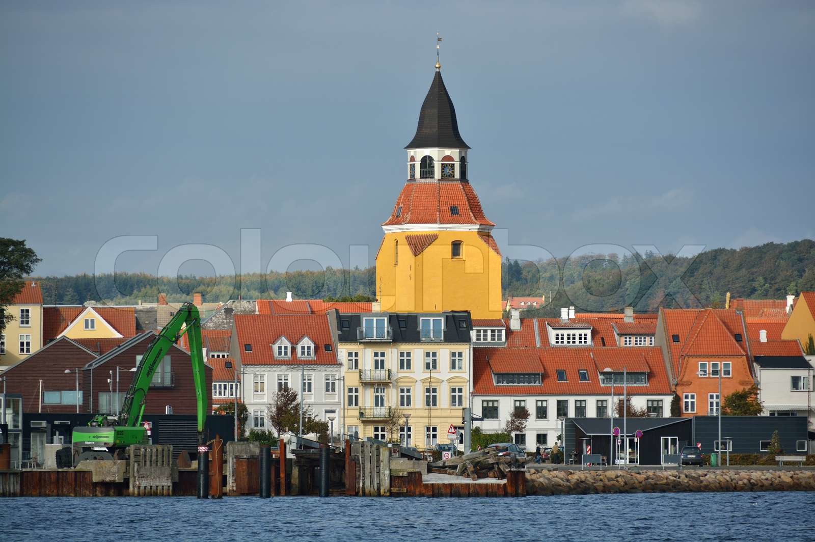 Faaborg set fra vandsiden | Stock foto | Colourbox