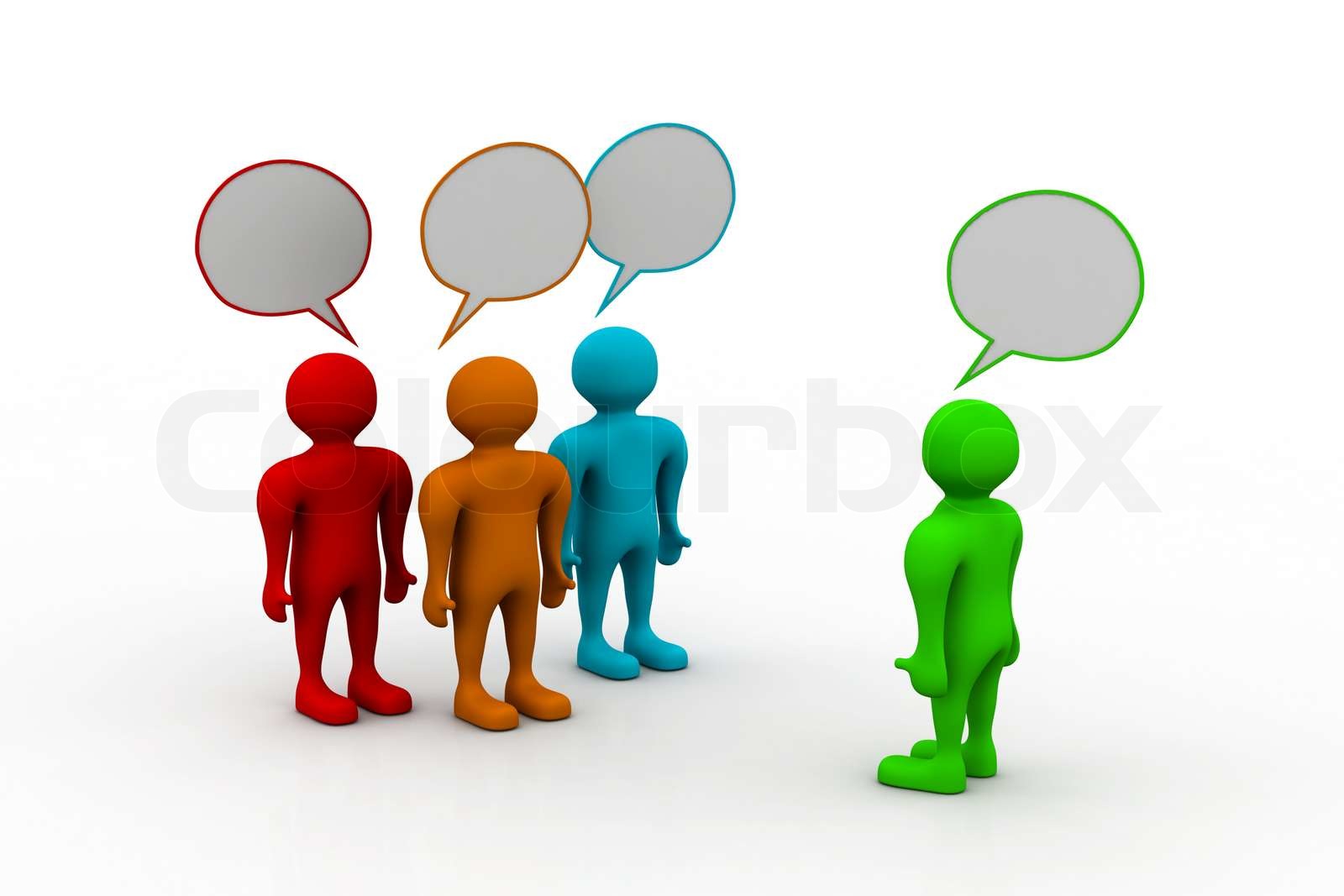 Illustration Eines Netten Sprechenden