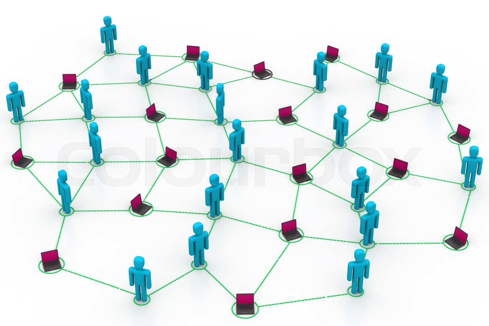 Computer network | Stock image | Colourbox