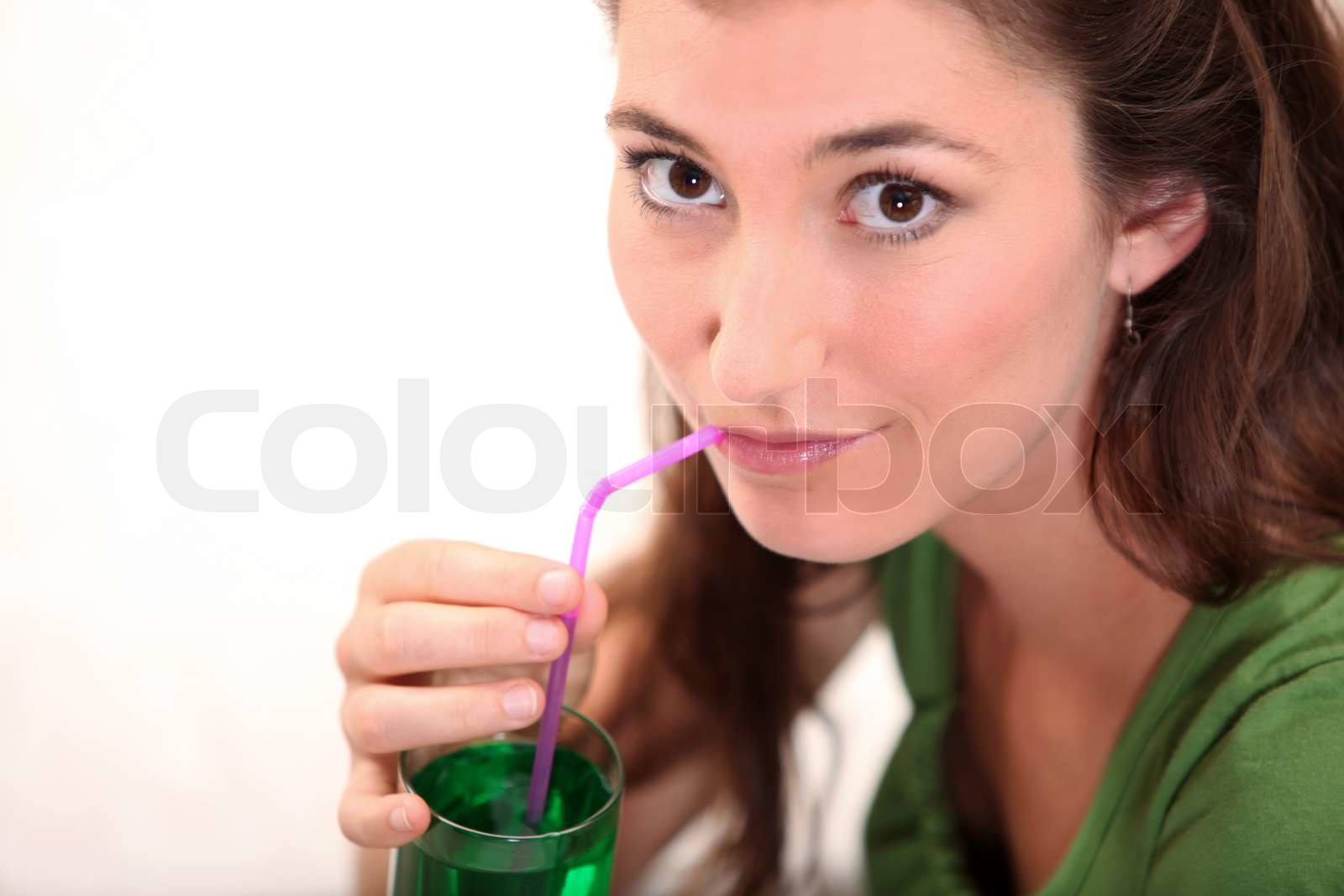 Woman drinking | Stock image | Colourbox