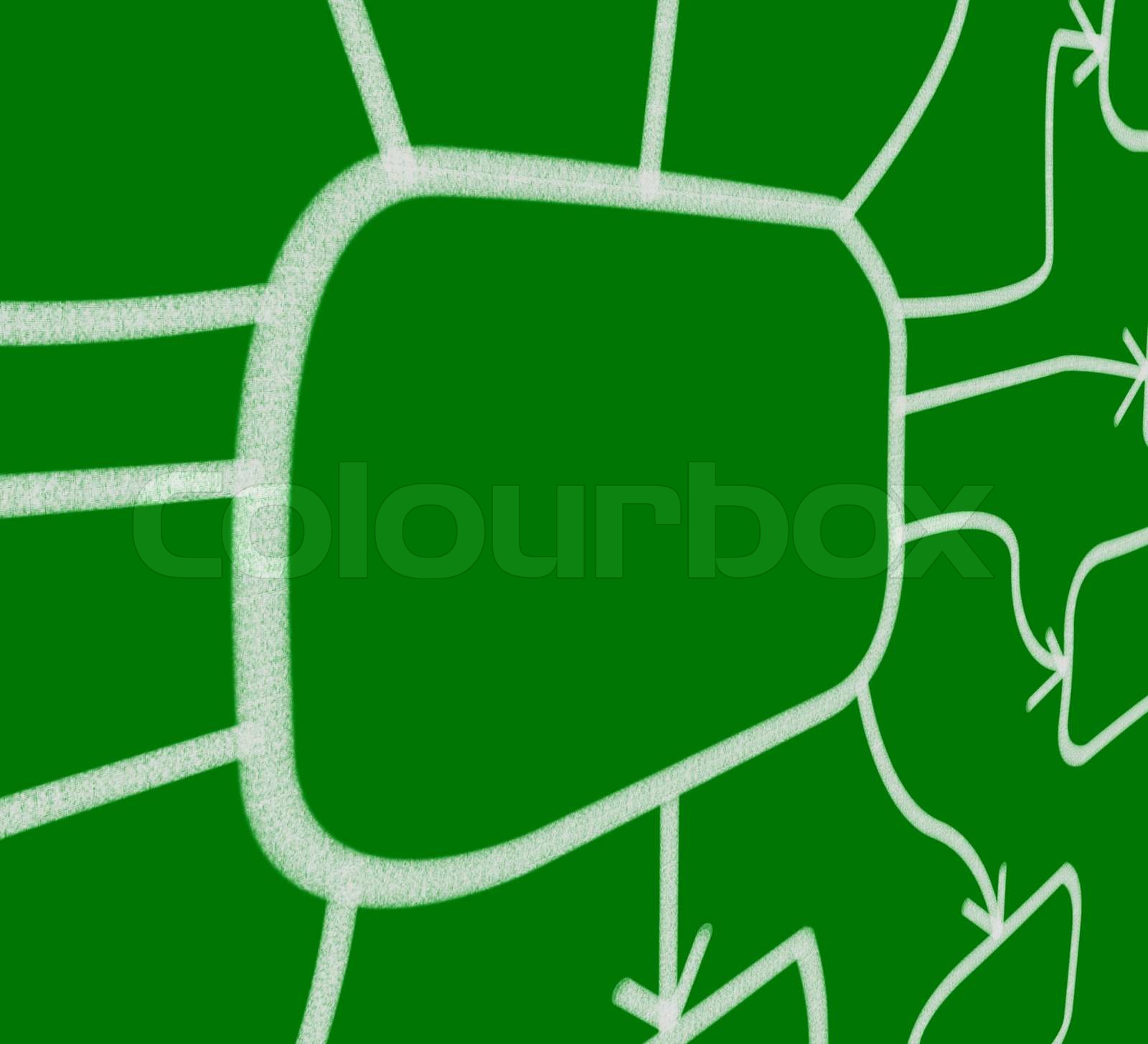 Blank Diagram Showing Schematic Plan Process Flow Chart | Stock image ...